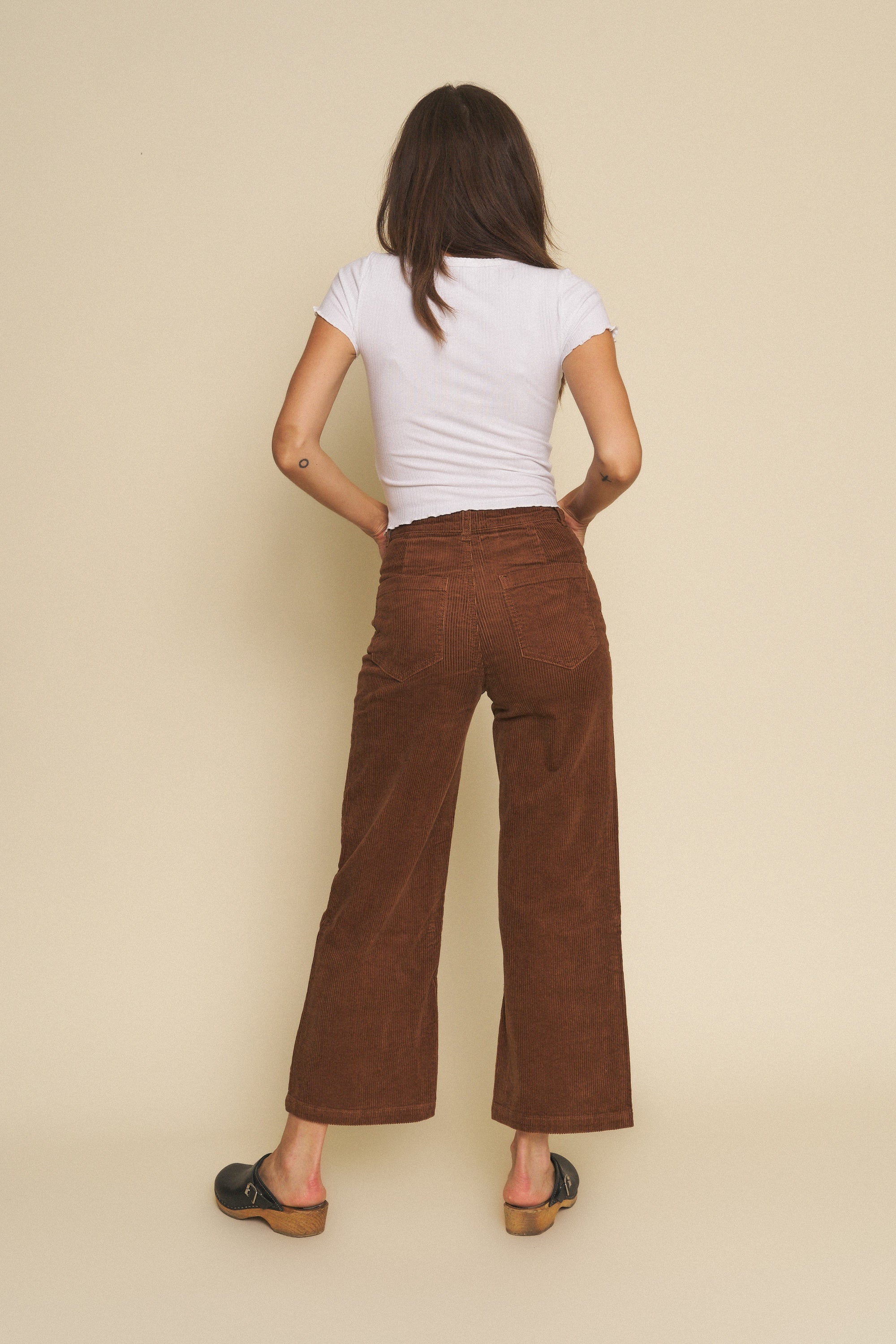 Whimsy + Row Flora Pant Wide Leg - Fox Cord | Garmentory
