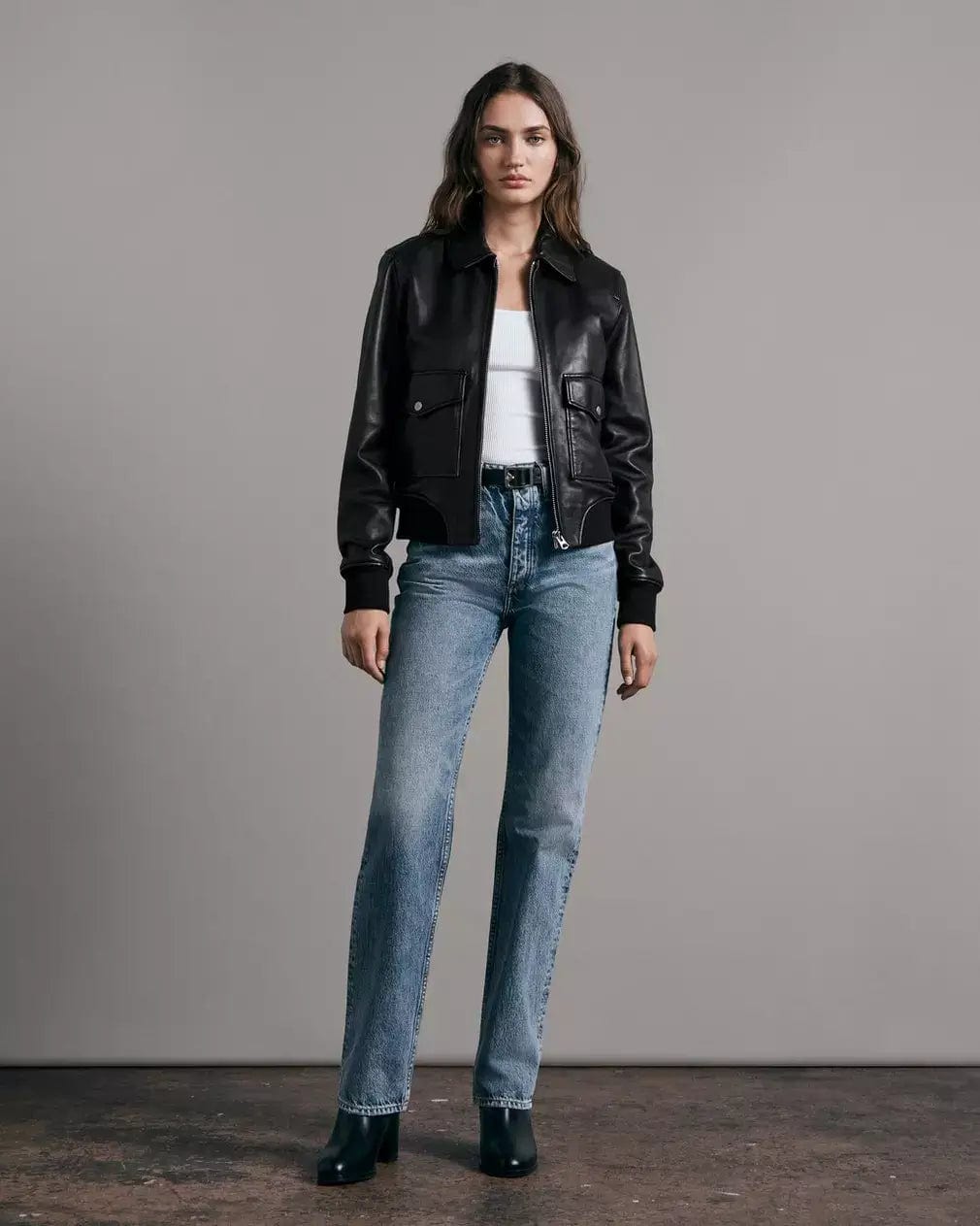 Rag & Bone Andrea Leather Jacket - Black | Garmentory