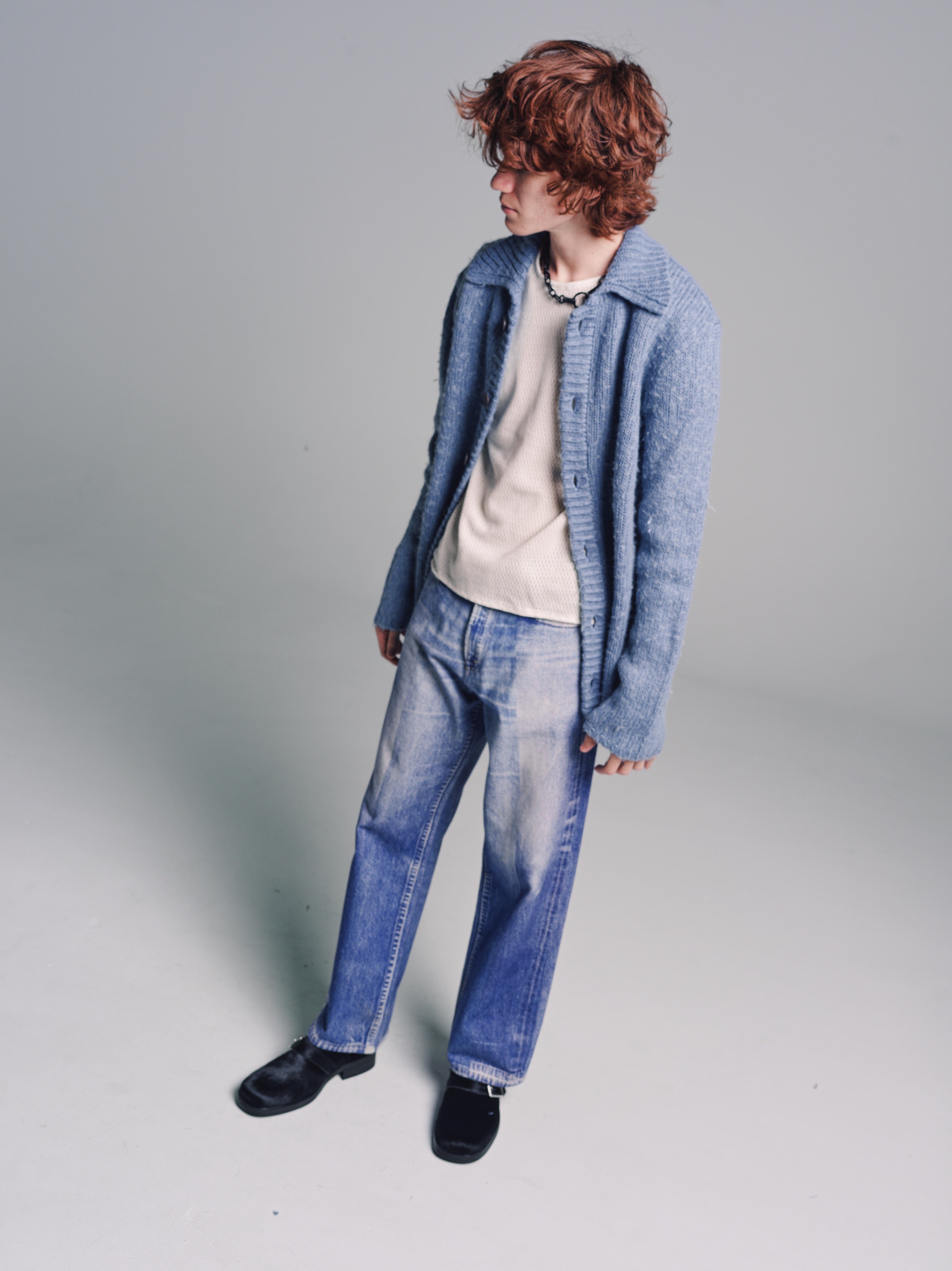 Our Legacy Acrylic Big Cardigan - Funky Blue | Garmentory