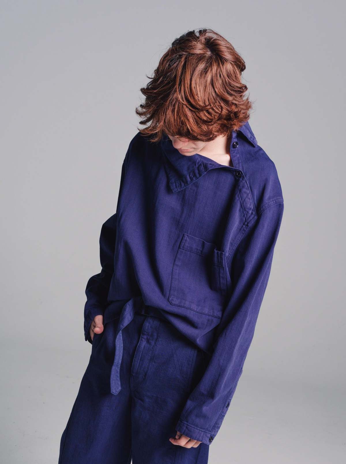 Lemaire Denim Woven Vareuse - Ink Blue | Garmentory
