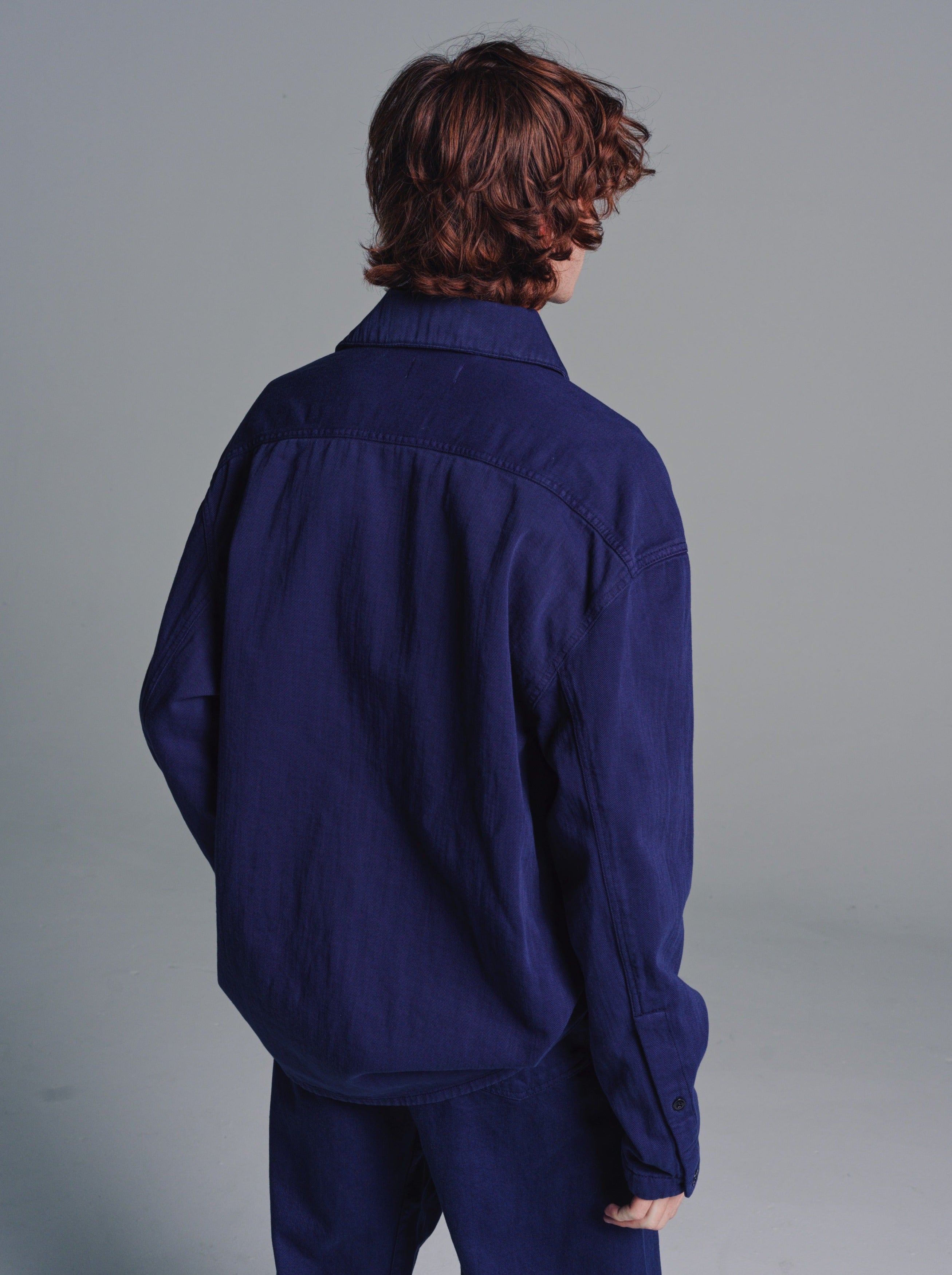 Lemaire Denim Woven Vareuse - Ink Blue | Garmentory