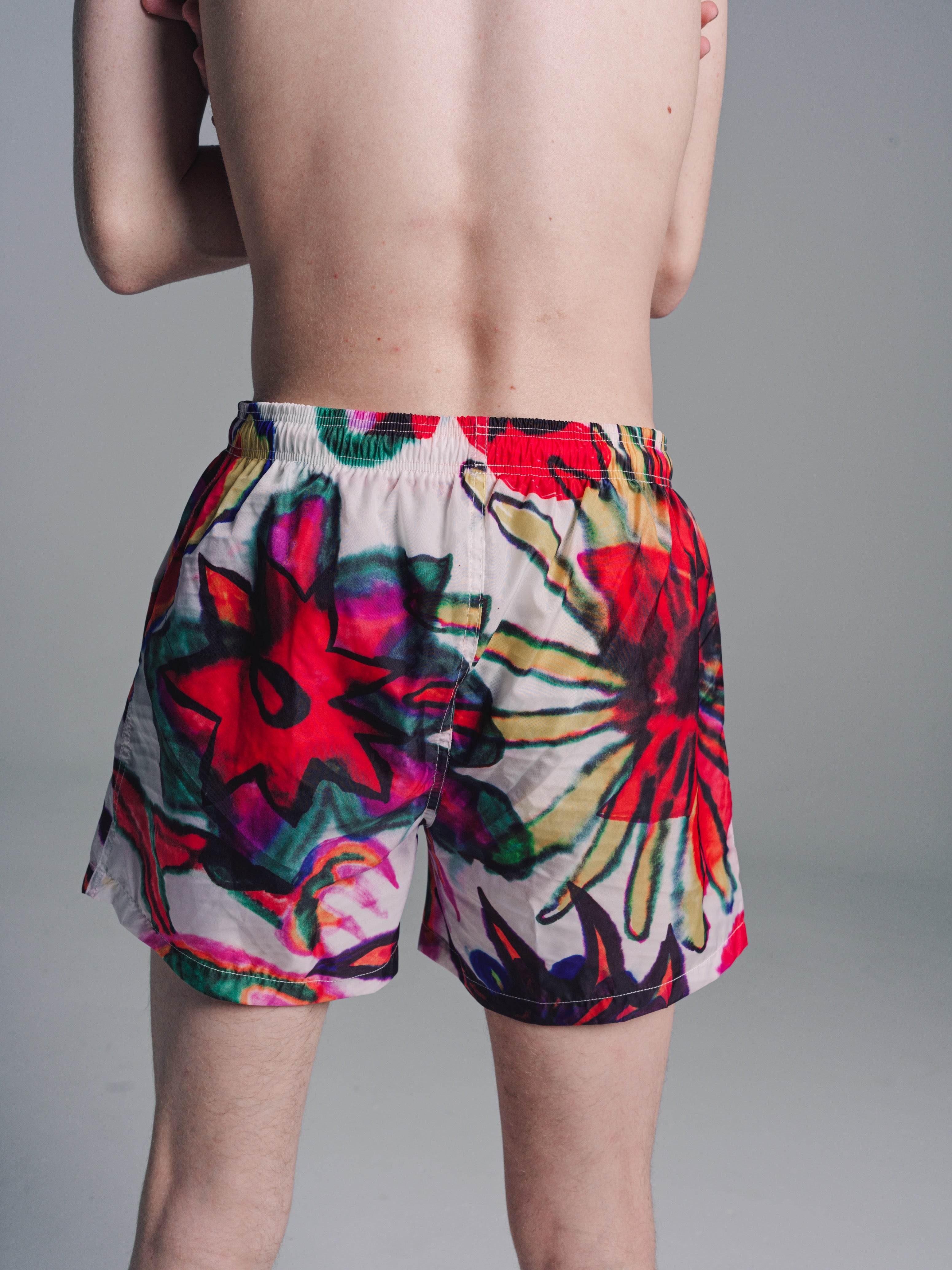Our Legacy Melting Flower Print Drape Tech Trunks | Garmentory
