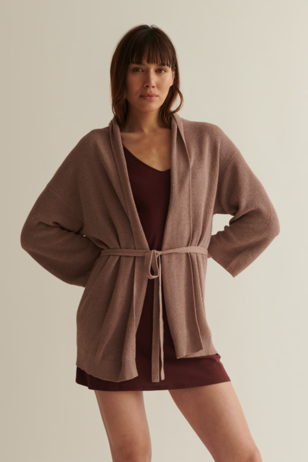 Skin KAMILAH CARDIGAN - SANDELWOOD | Garmentory