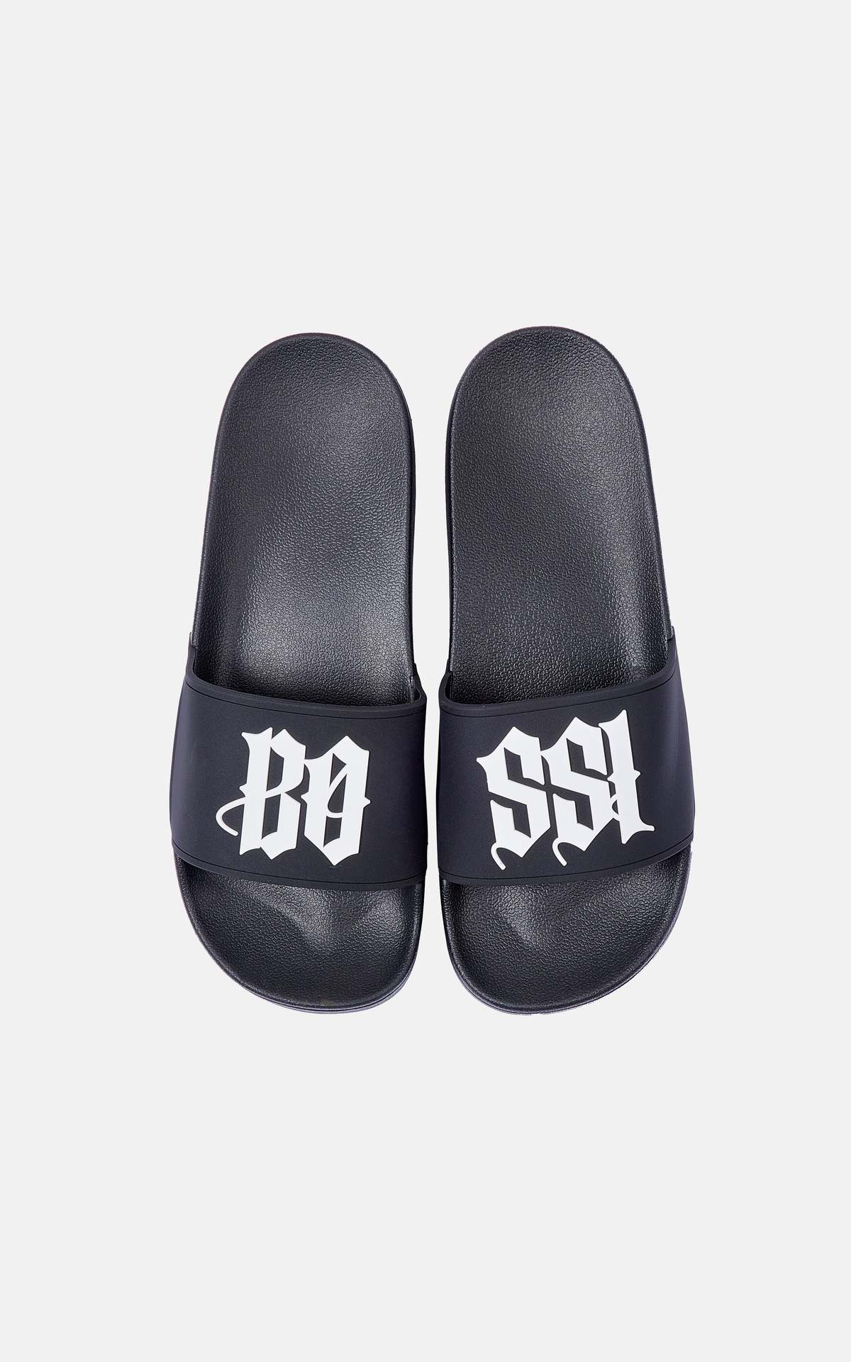 Bossi Logo Slides - Black | Garmentory