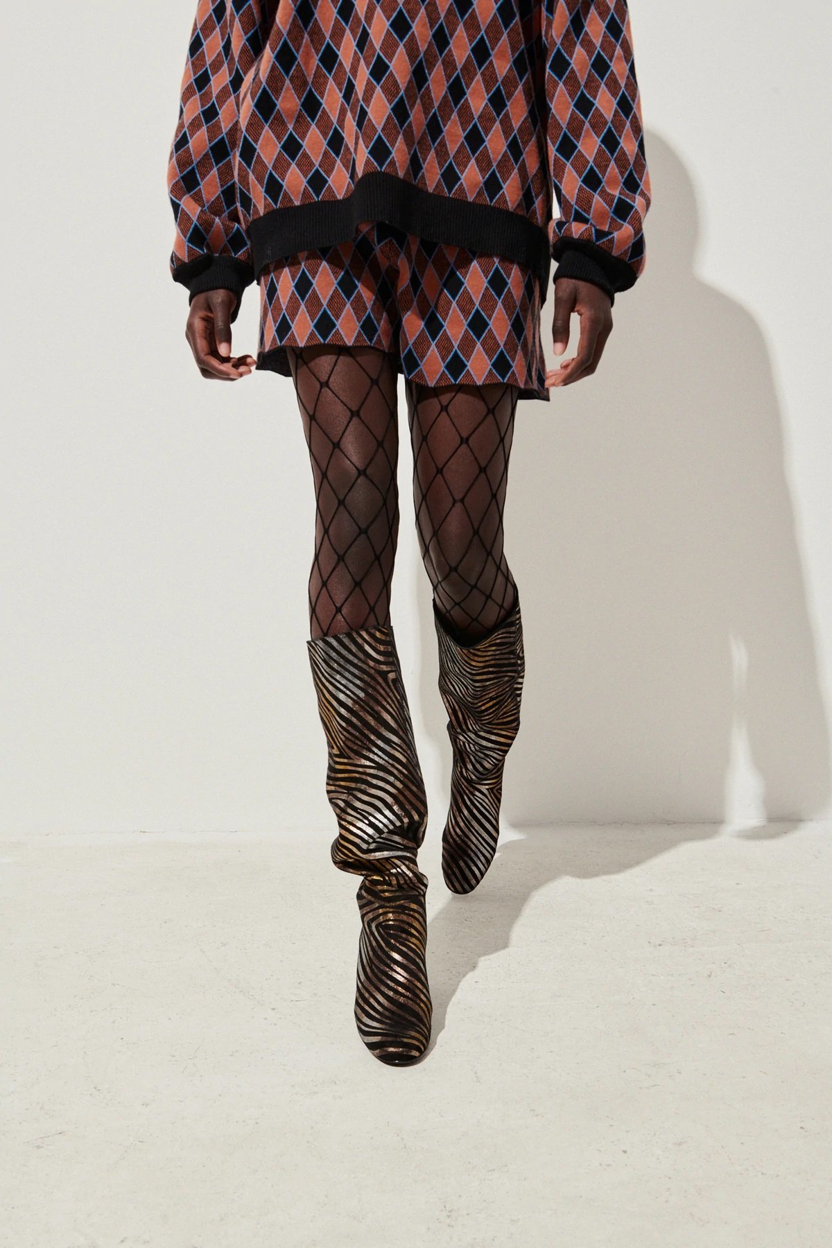 Rachel Comey Boeri Boot - Zebra Metallic Leather | Garmentory