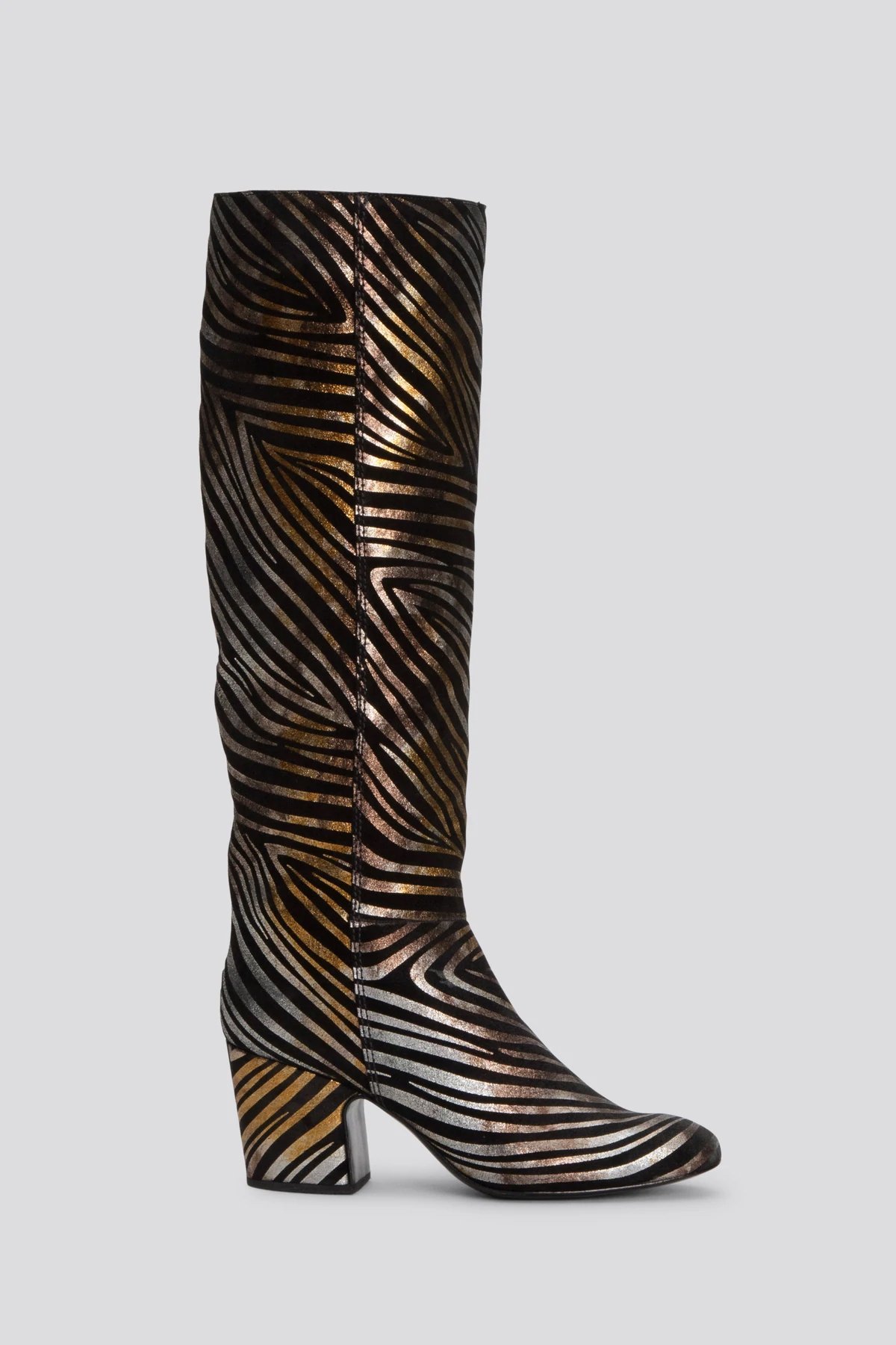 Rachel Comey Boeri Boot - Zebra Metallic Leather | Garmentory