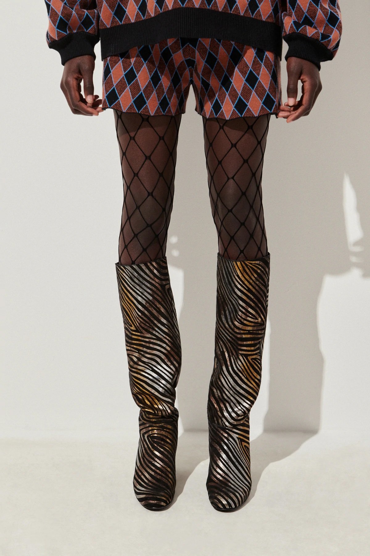 Rachel Comey Boeri Boot - Zebra Metallic Leather | Garmentory