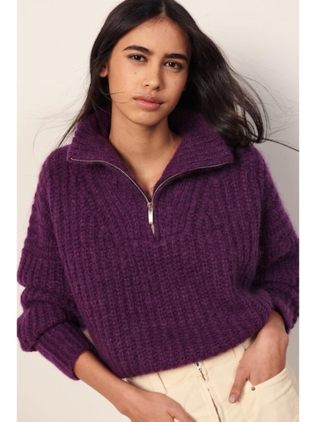 Ba&sh Baltan Jumper - Violet | Garmentory