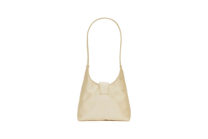 IMAGO-A Nº44 Lucite Buckle Mini - Champagne Satin Sample | Garmentory