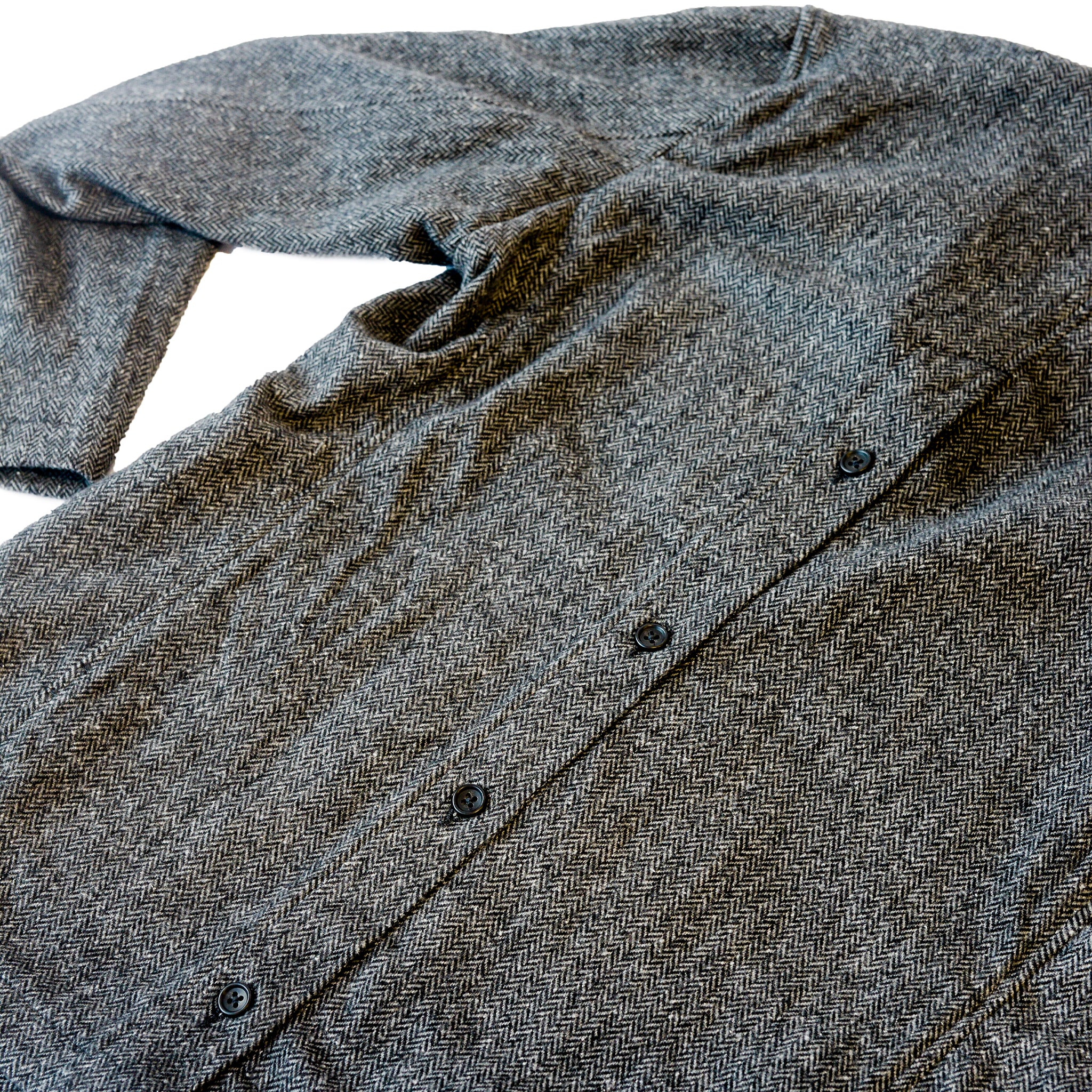 Engineered Garments NB Jacket - Grey Poly Wool Herringbone | Garmentory