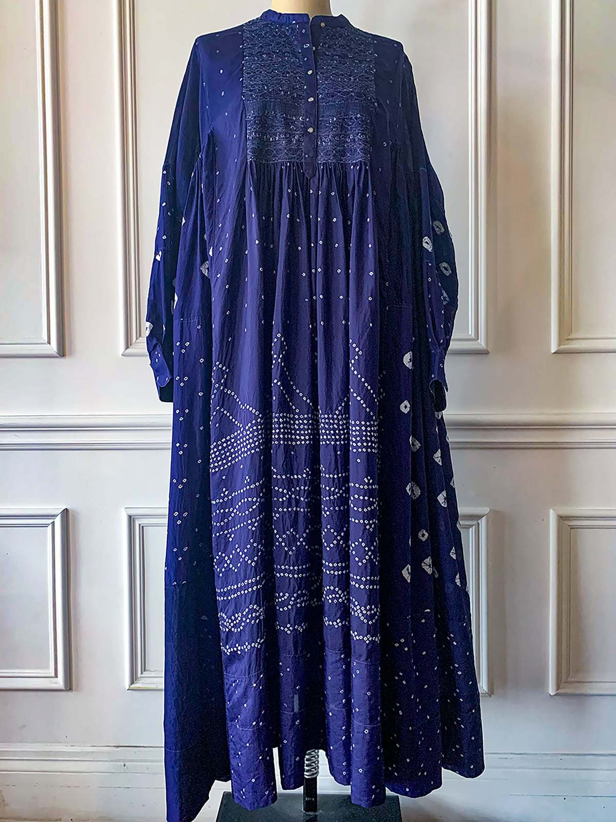 Injiri Silk Jamdani/ Embroidered Dress - Purple | Garmentory