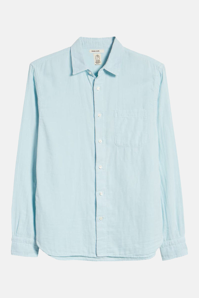 KATO Ripper Double Gauze Shirt - Aqua Blue | Garmentory