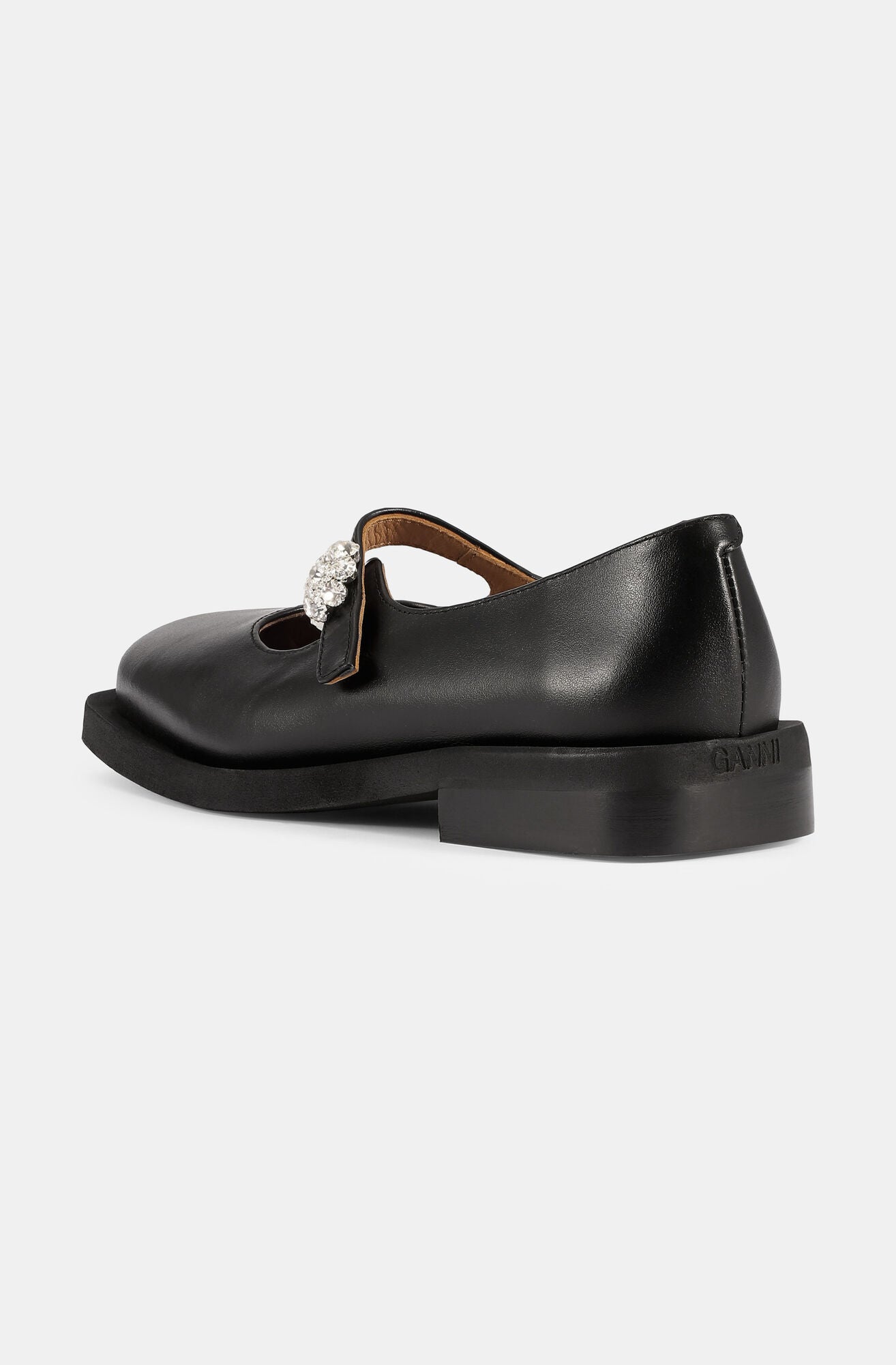 Ganni Mary Jane Ballerinas - Black | Garmentory