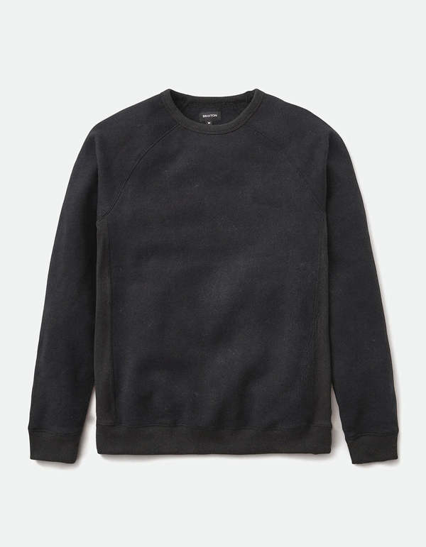 Brixton Cooper Reserve Raglan Crew - Washed Black | Garmentory
