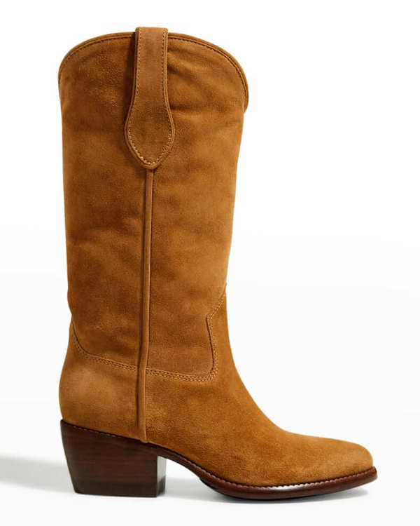 Rag & Bone RB Suede Cowboy Boots - Sabbiasd | Garmentory