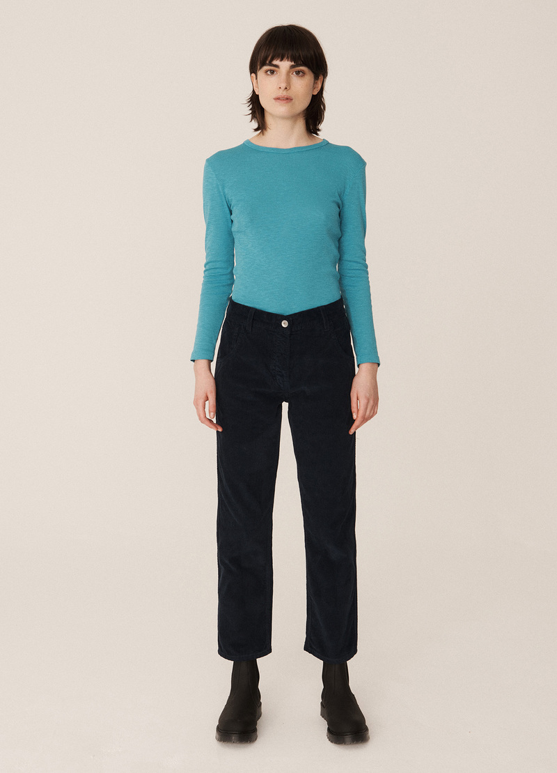 YMC Geanie Cotton Jeans - Navy | Garmentory