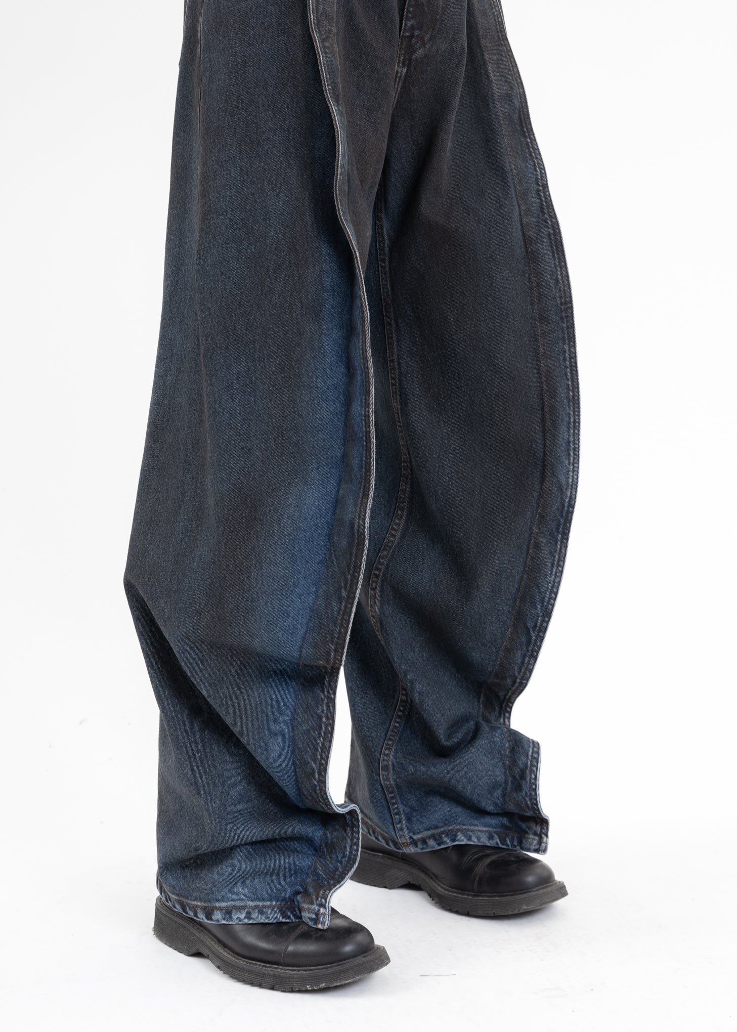 Y/project Banana Jeans - Black/Navy | Garmentory