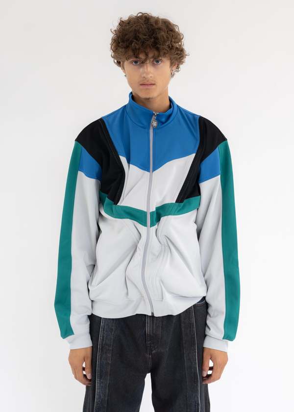 Y/project Wire Track Jacket - Grey Coluor Block | Garmentory