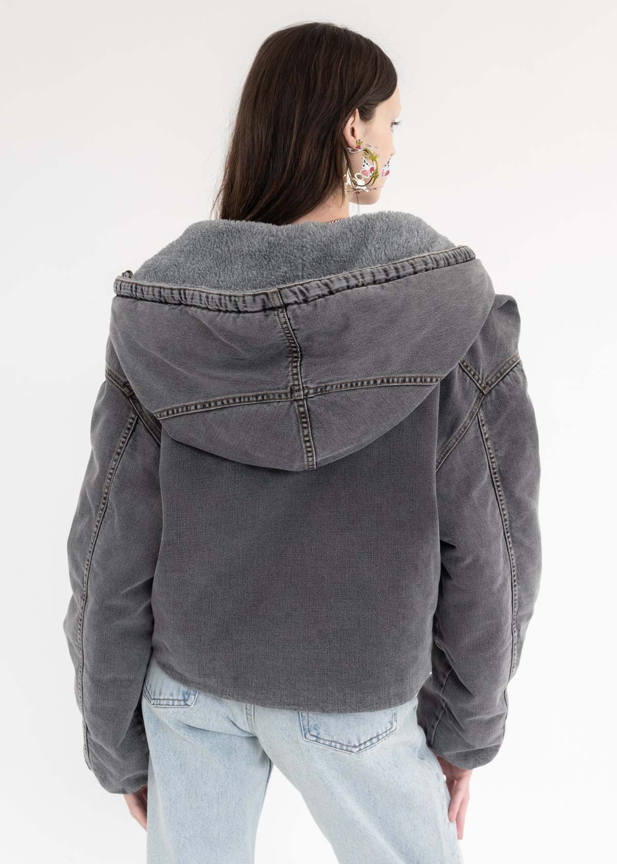 Y/project Monster Denim Jacket - Grey | Garmentory