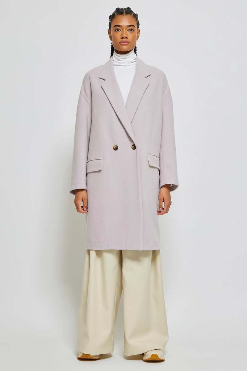 Atelier Delphine Daria Soft Wool Coat - Orchid Tint | Garmentory