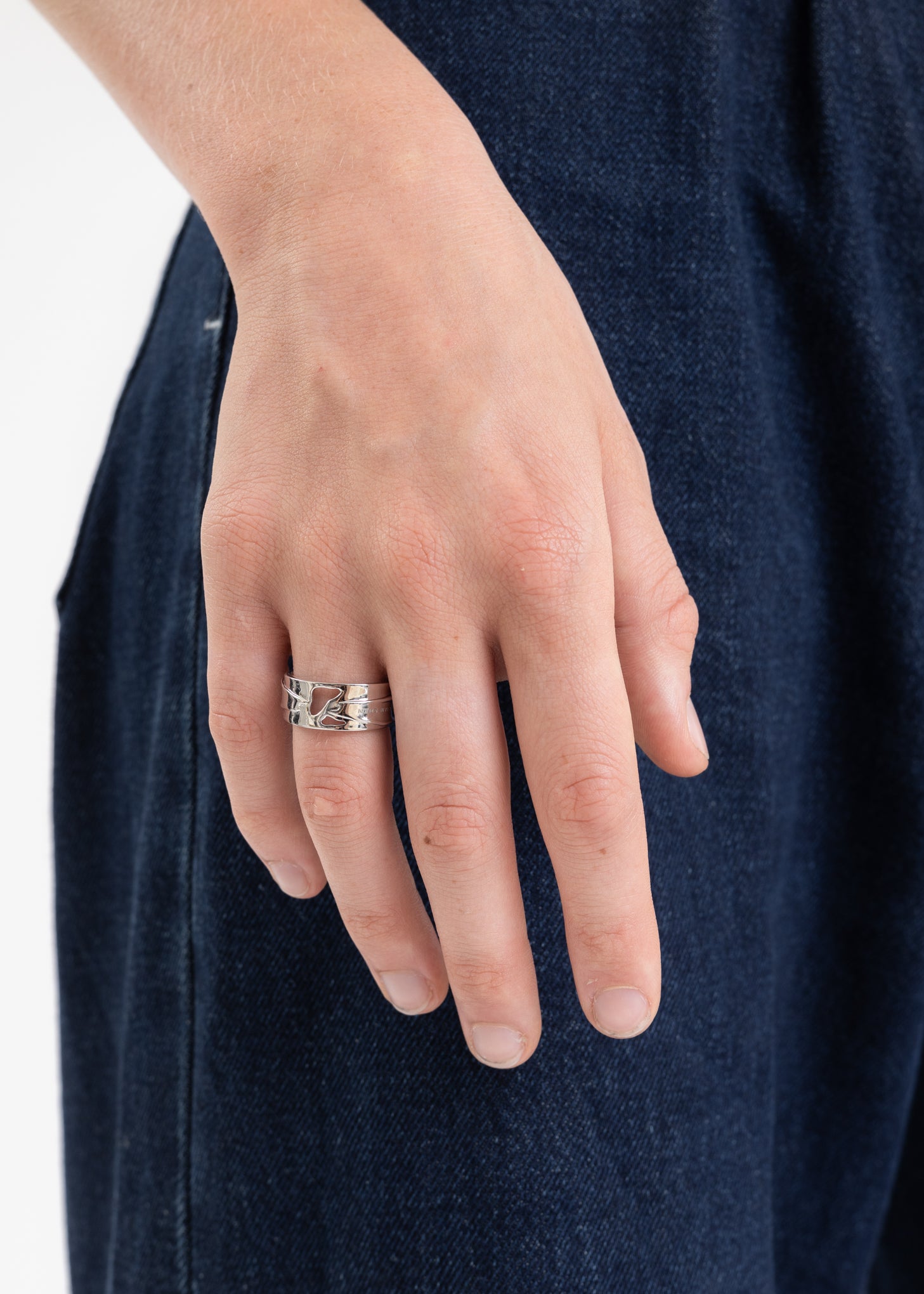 William Shen Cut Out Ring - Silver | Garmentory