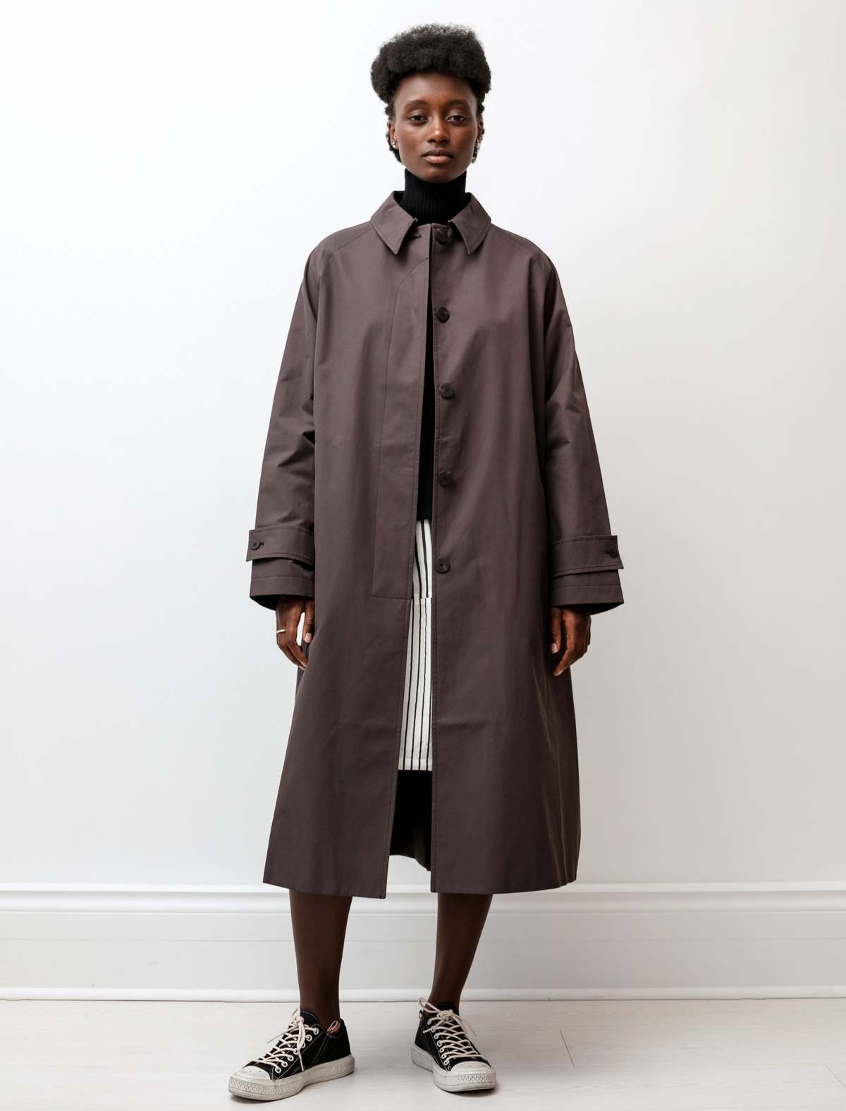 Studio Nicholson Holin Technical Trench - Cocoa | Garmentory