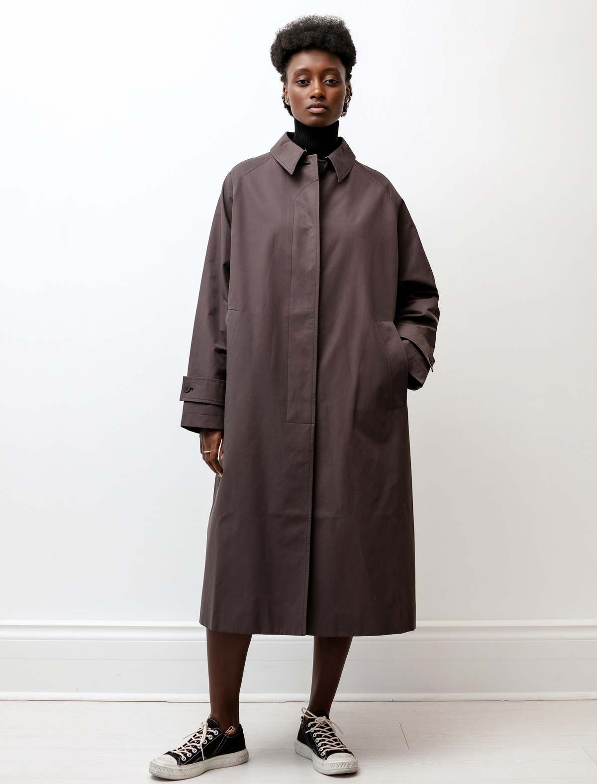 Studio Nicholson Holin Technical Trench - Cocoa | Garmentory