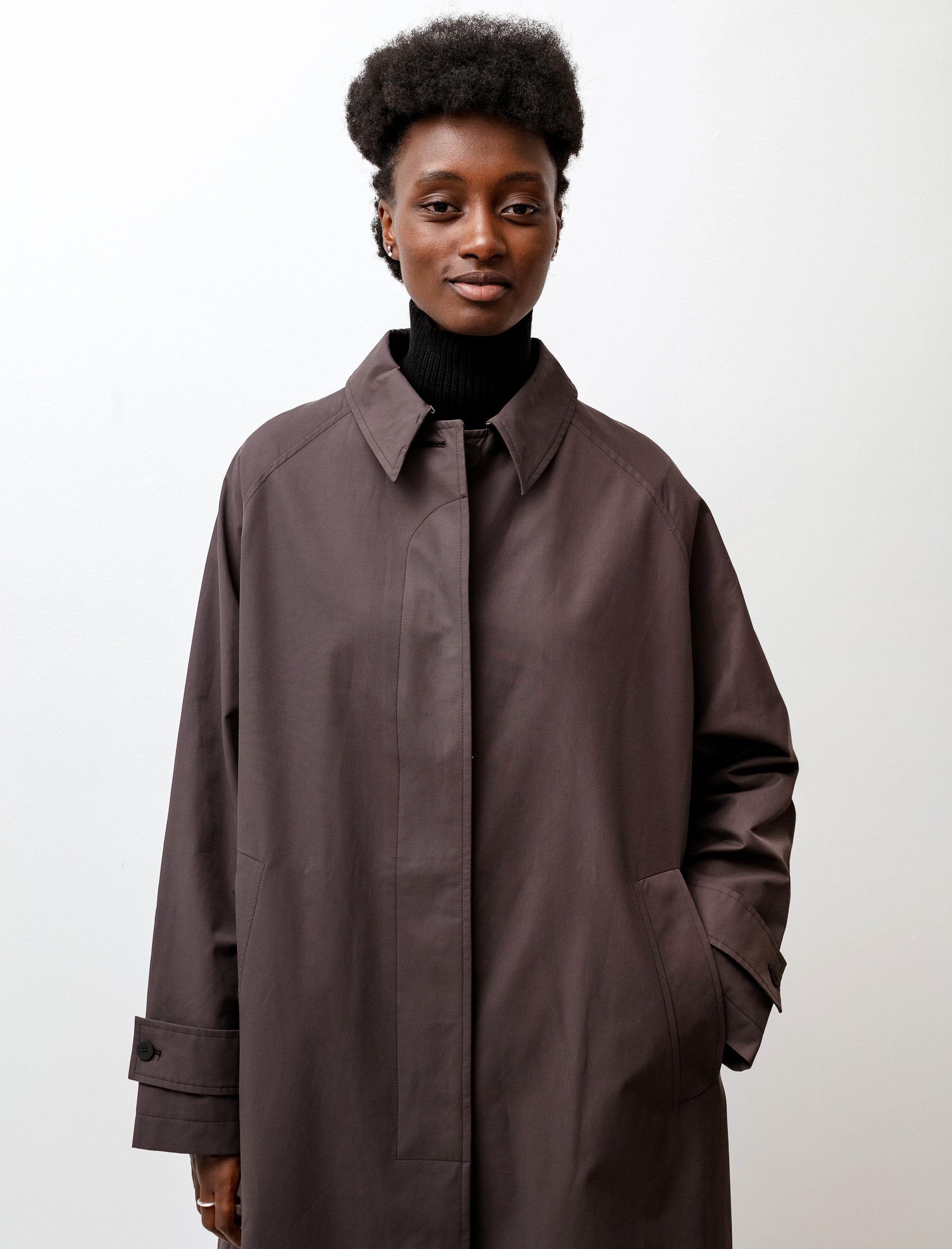 Studio Nicholson Holin Technical Trench - Cocoa | Garmentory