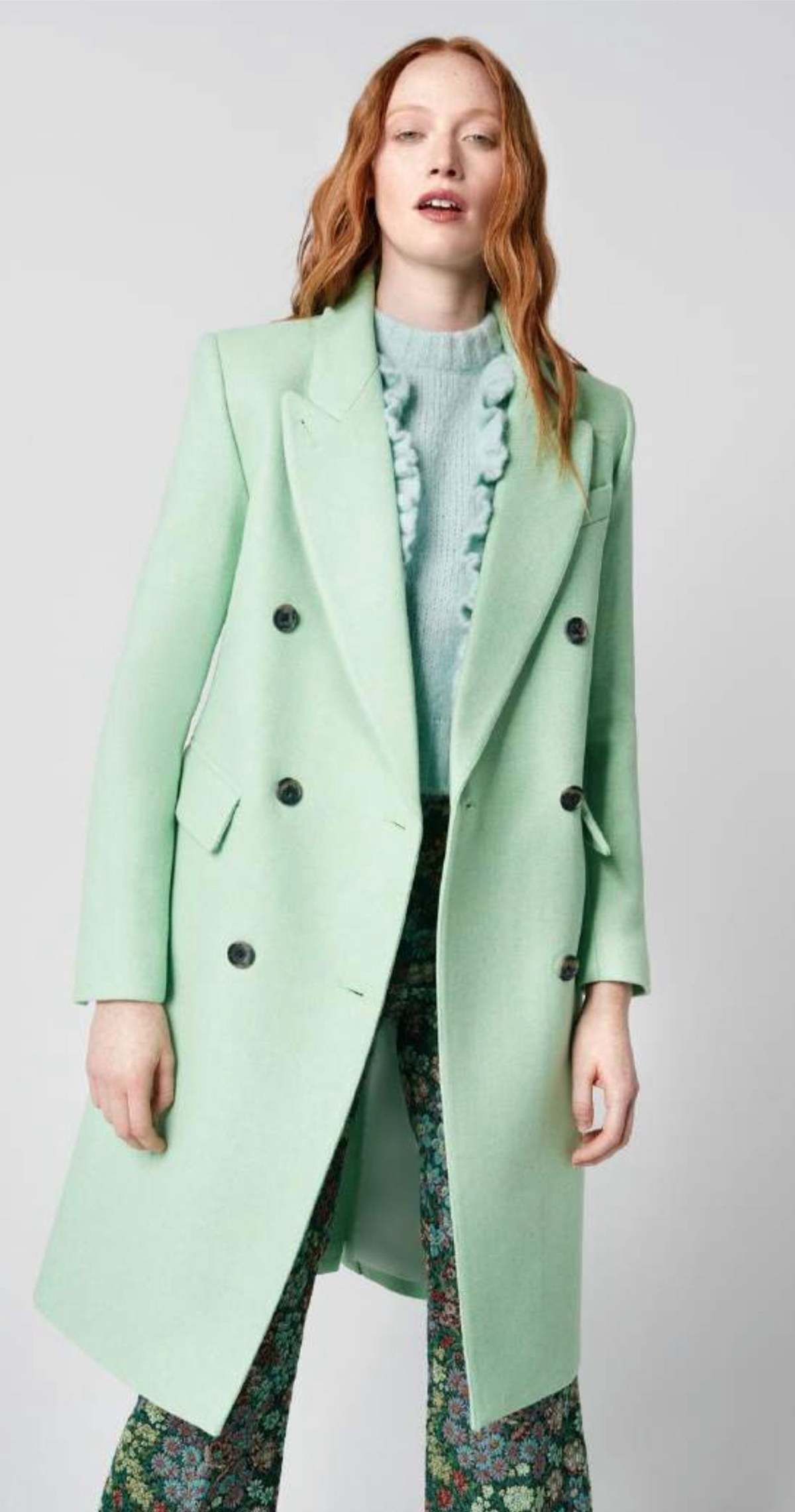 Smythe Smythe Db Overcoat - Aqua | Garmentory