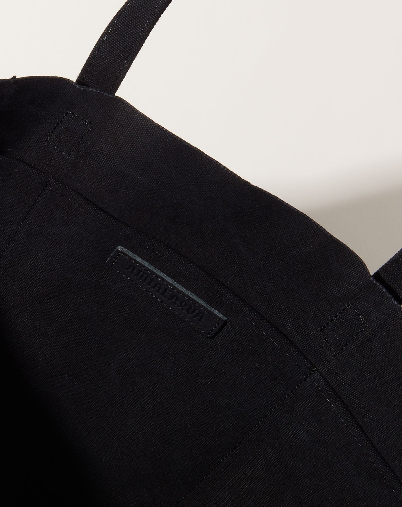 Washed Canvas 6 Pocket Large Tote in Black | Garmentory