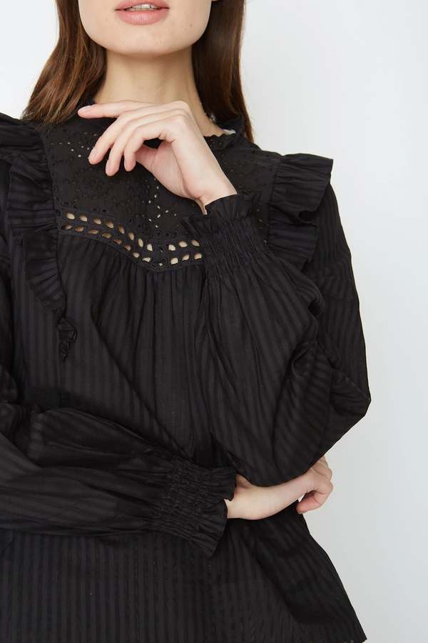 CABALLERO COLLECTION Alice Top - Black | Garmentory