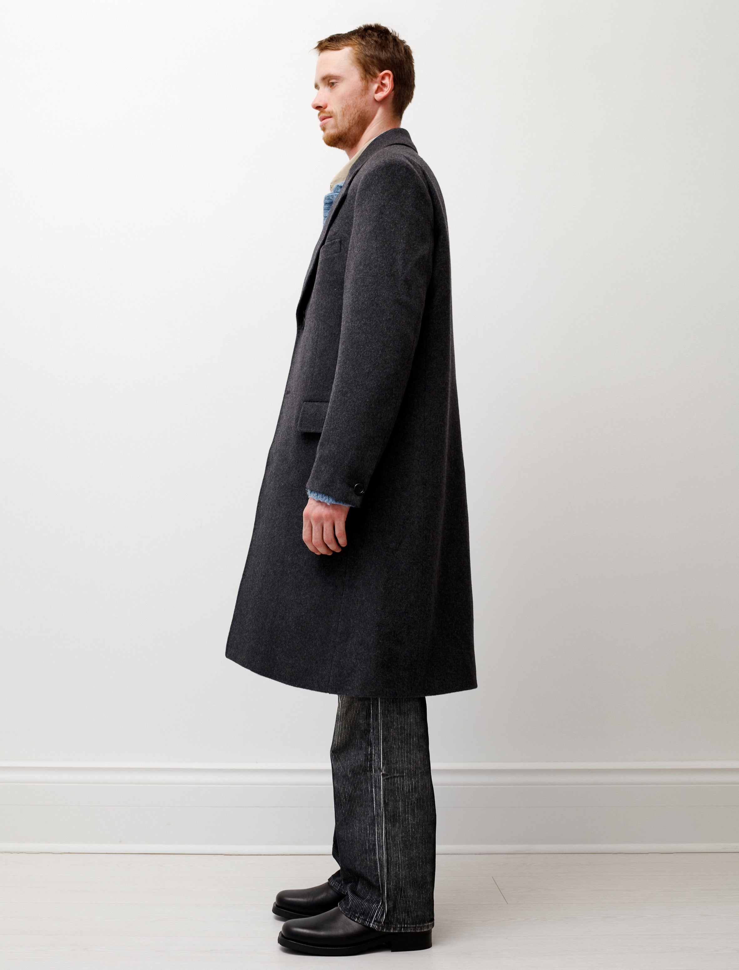 Our Legacy Cash Wool Dolphin Coat - Ash Grey | Garmentory
