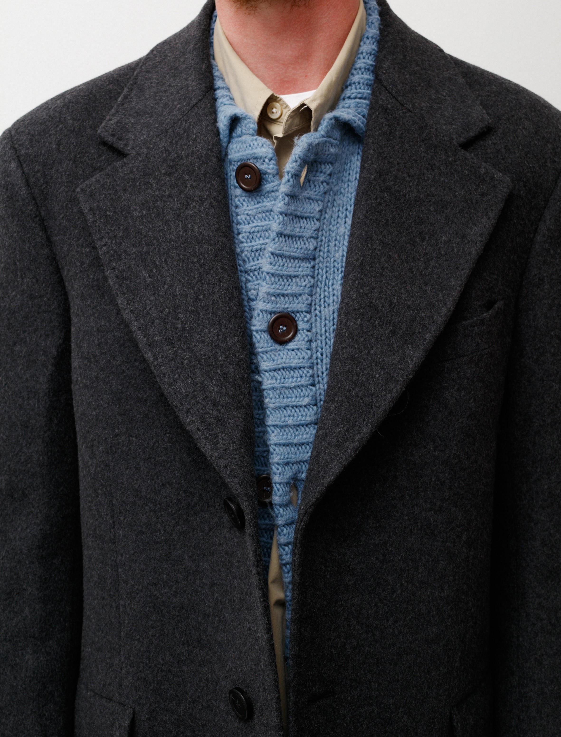 Our Legacy Cash Wool Dolphin Coat - Ash Grey | Garmentory