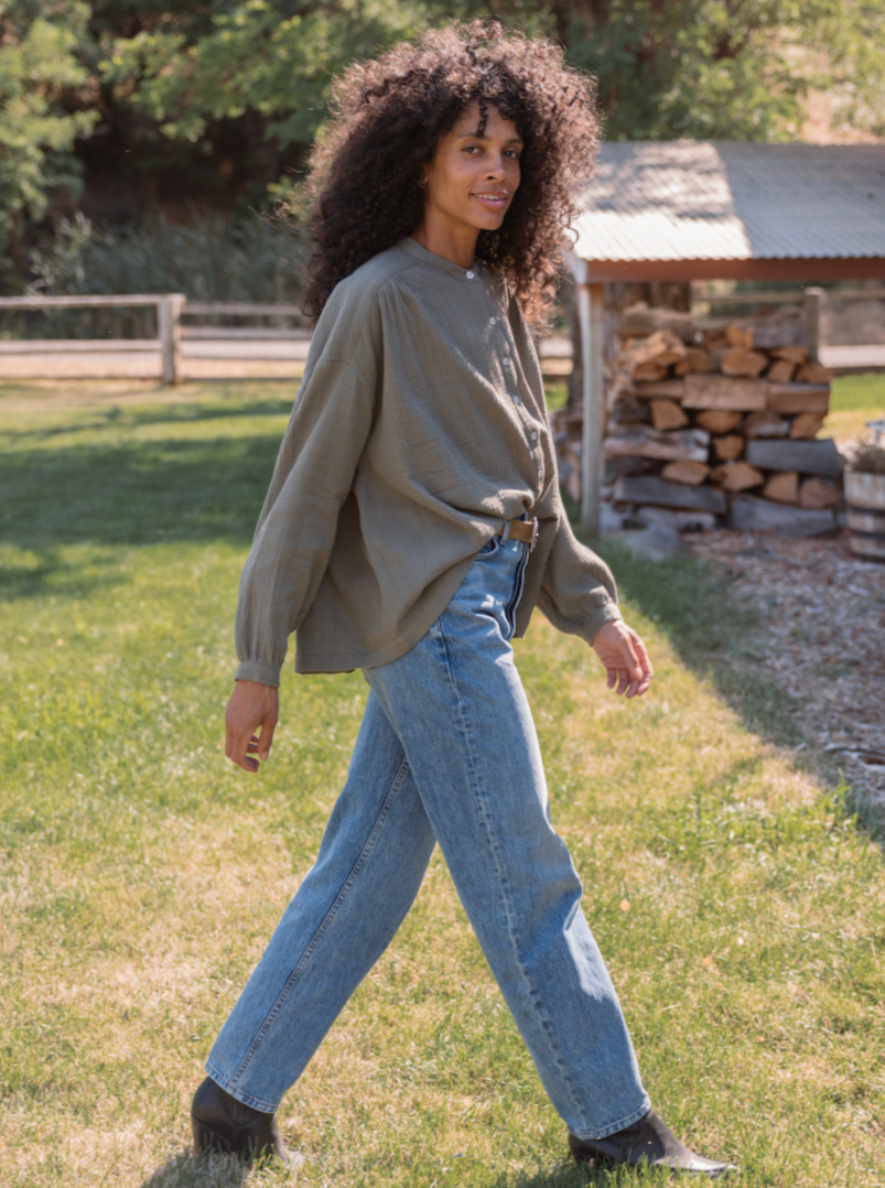 LAUDE the Label Francoise Top - Sagebrush | Garmentory