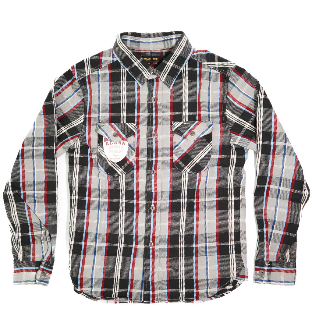 UES Heavy Flannel Shirt - D-Type Gray | Garmentory