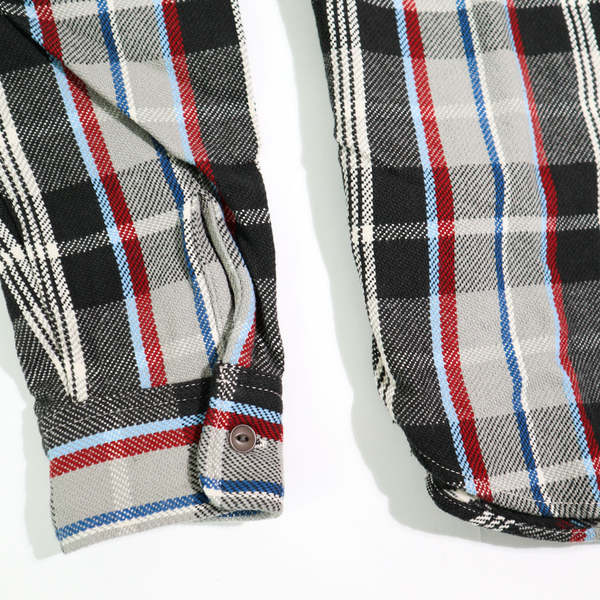 UES Heavy Flannel Shirt - D-Type Gray | Garmentory