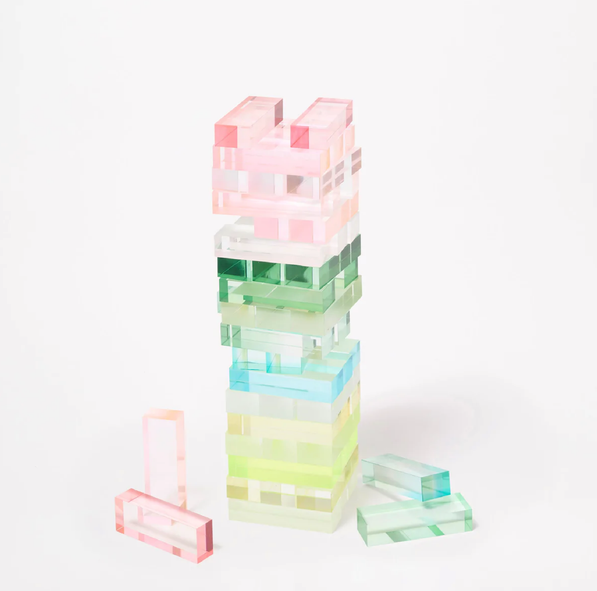 Lucite Jumbling Tower Aurora Garmentory