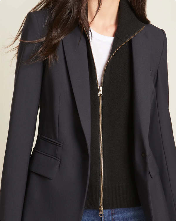 Veronica Beard Cashmere Uptown Dickey - Black | Garmentory