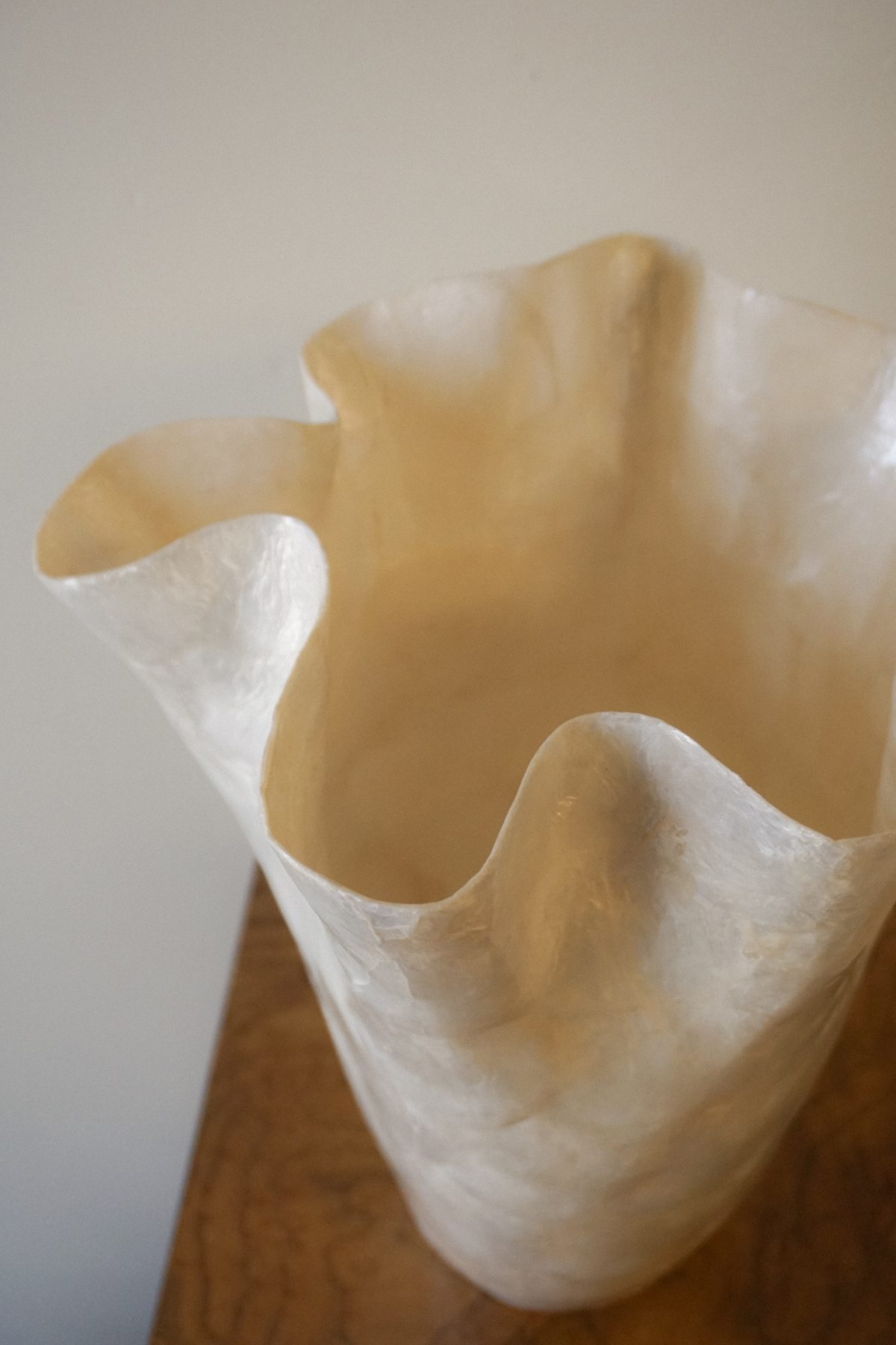 Vintage Leigh Collective Sculptural Capiz Vase - Shell | Garmentory