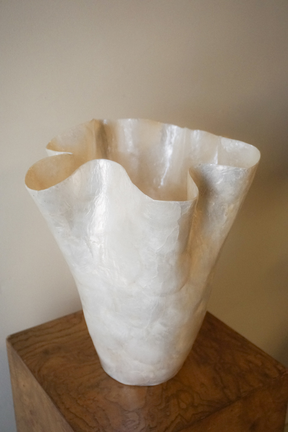 Vintage Leigh Collective Sculptural Capiz Vase - Shell | Garmentory