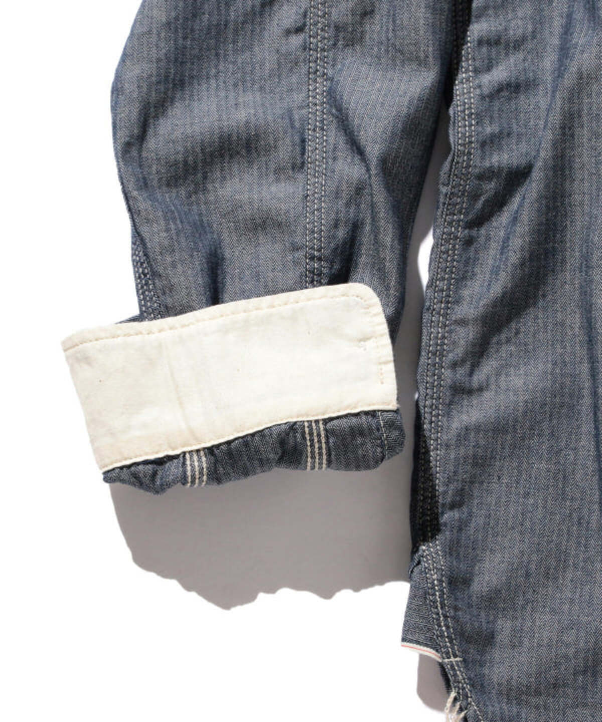 Beams Plus WORK Indigo Shirt - HERRINGBONE | Garmentory