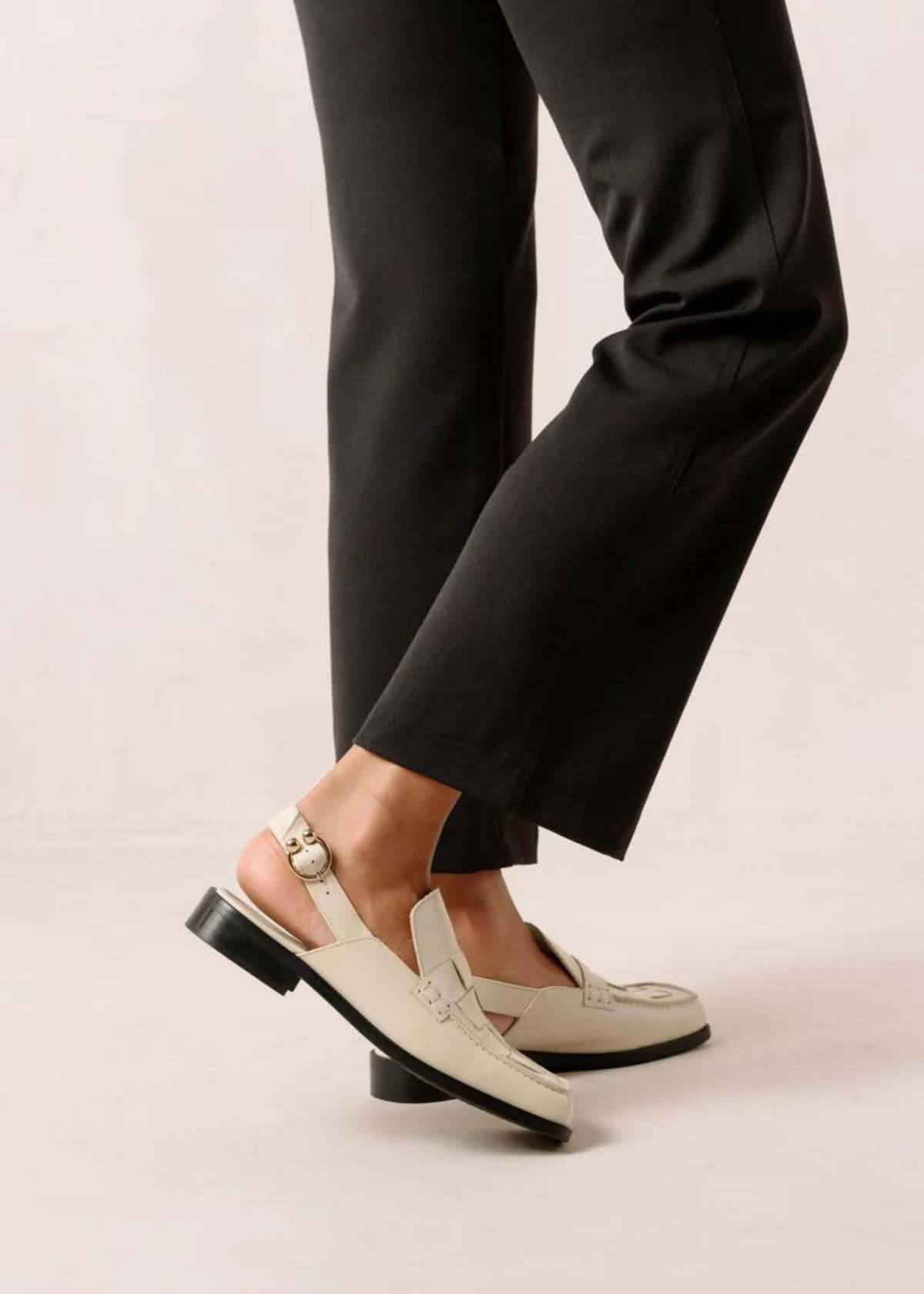 Alohas Abe braided loafer - cream | Garmentory