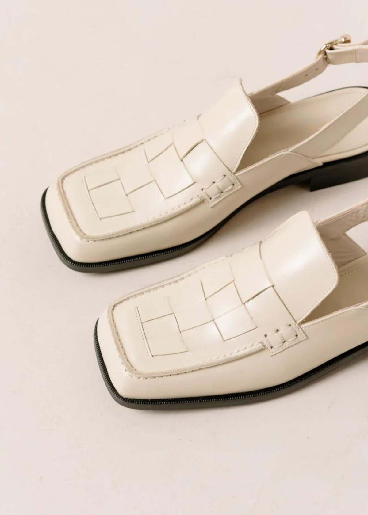 Alohas Abe braided loafer - cream | Garmentory