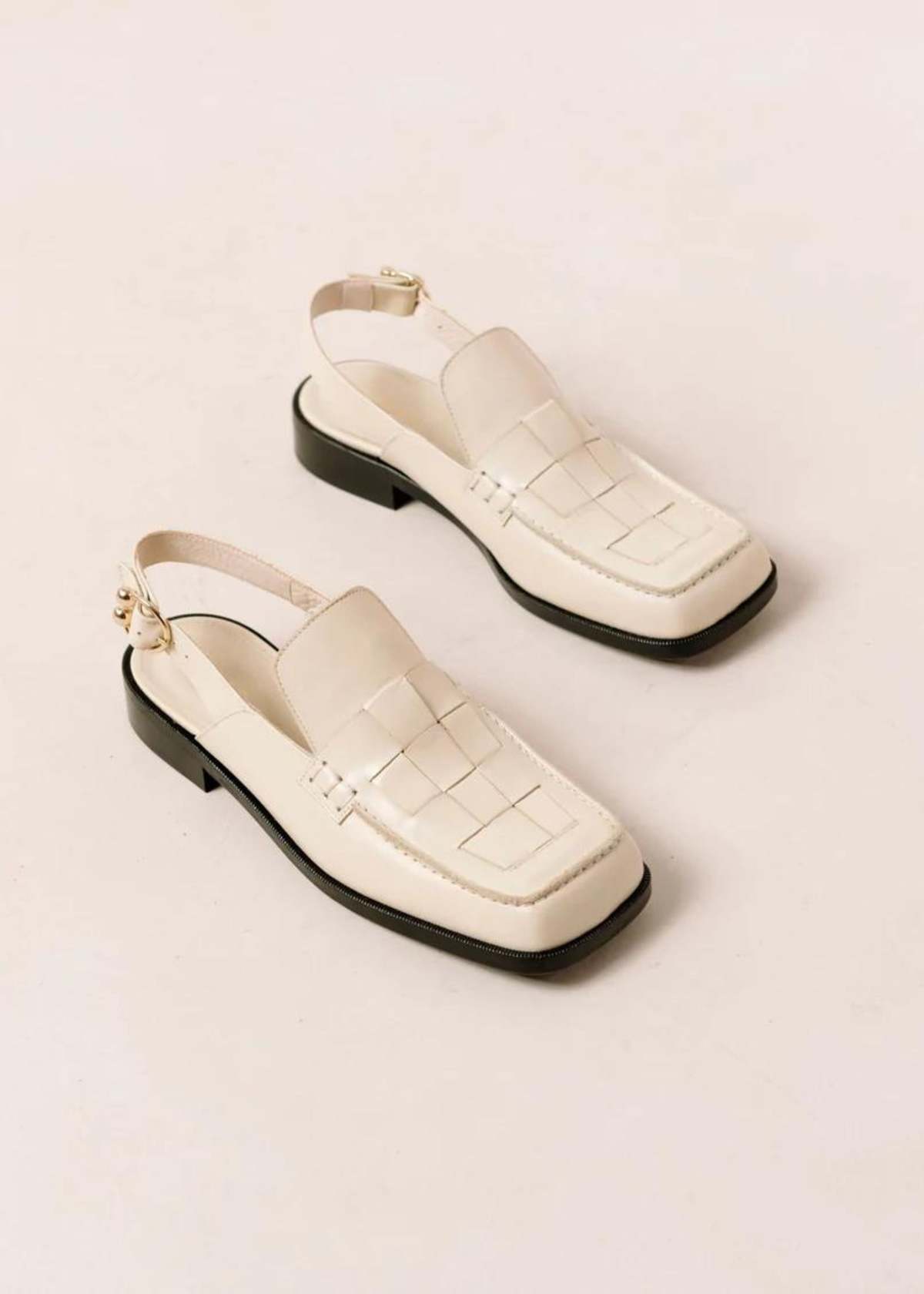 Alohas Abe braided loafer - cream | Garmentory