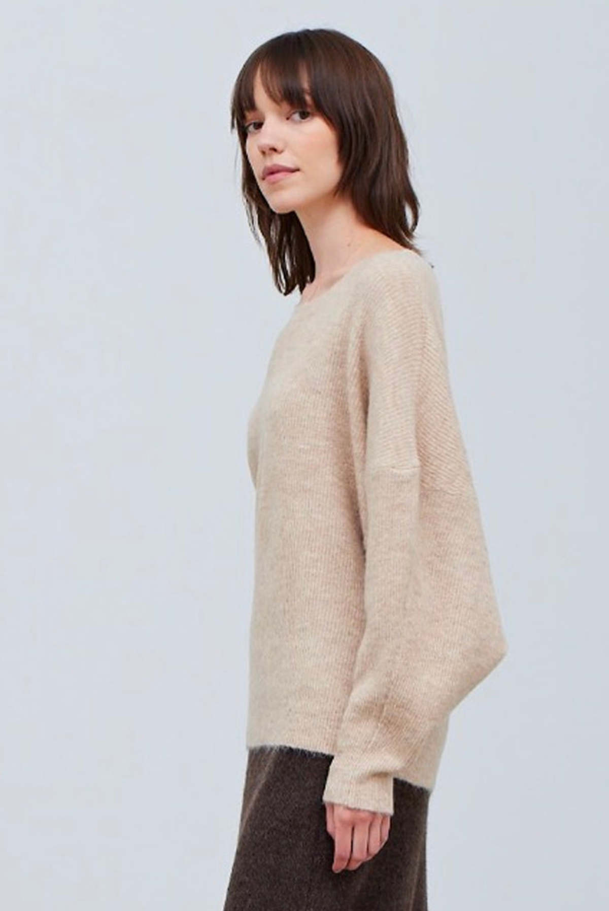 Grade & Gather BATWING SWEATER - OAT | Garmentory