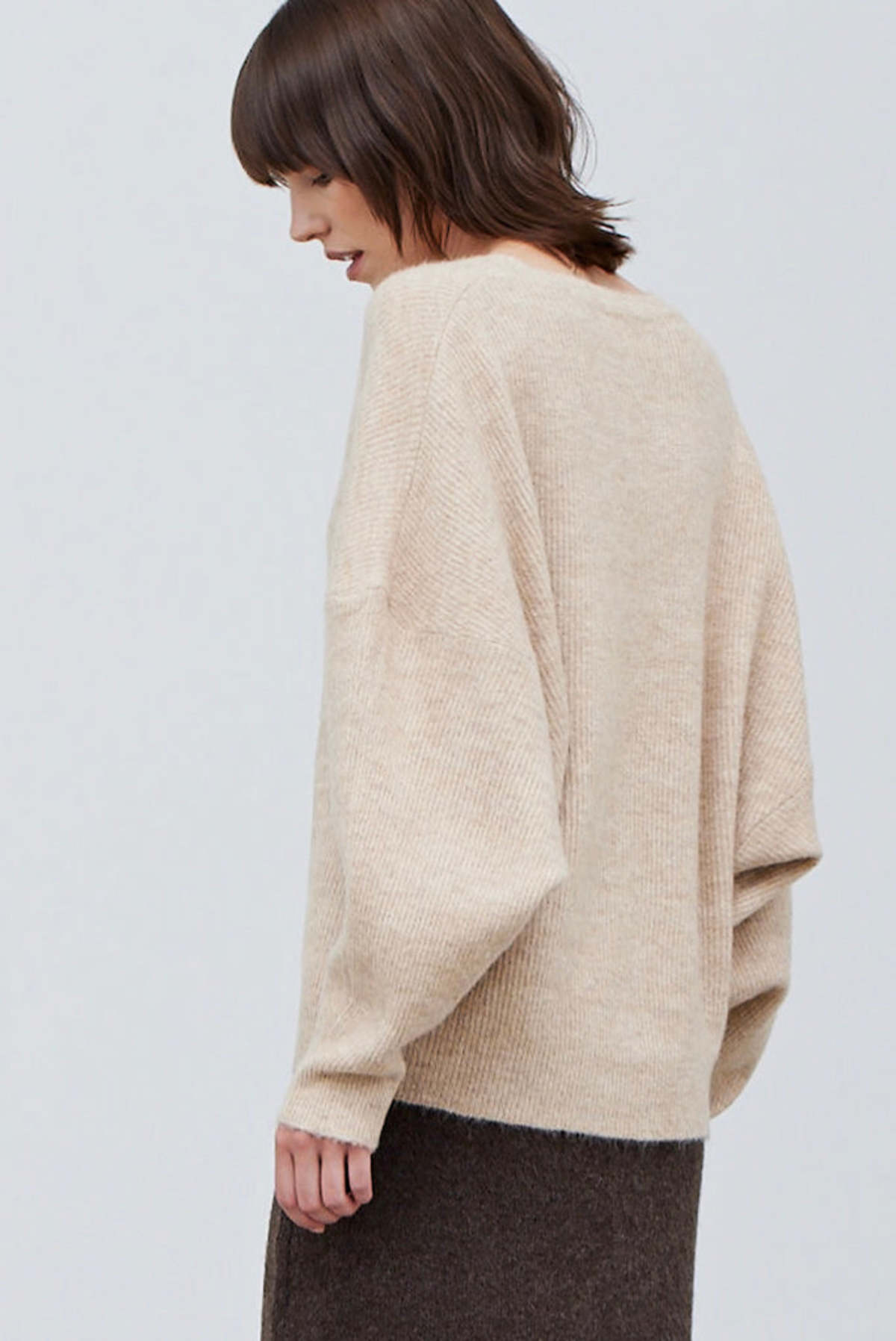 Grade & Gather BATWING SWEATER - OAT | Garmentory
