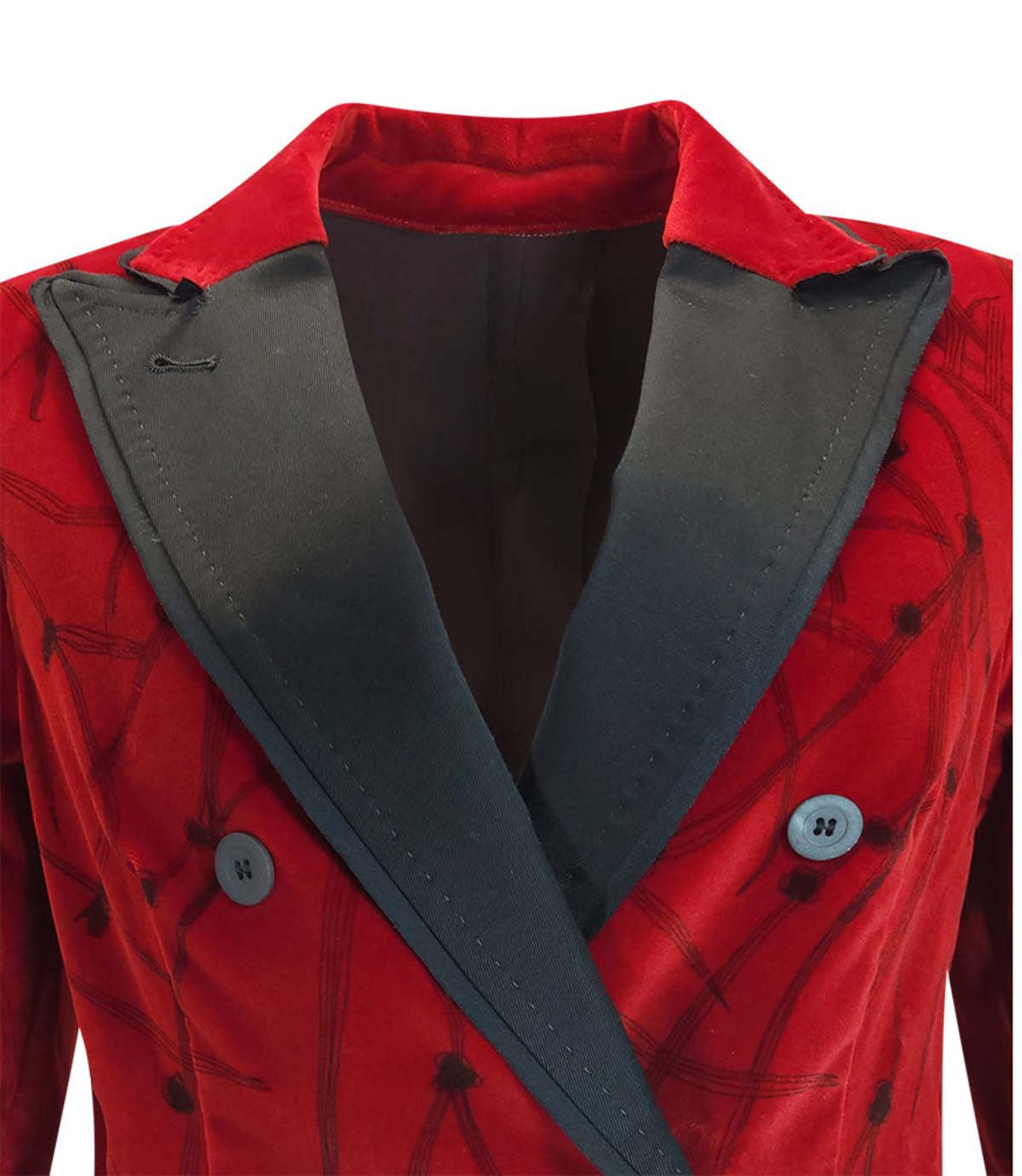 Ibrigu VELVET RAMAGE LONG COAT - RED | Garmentory