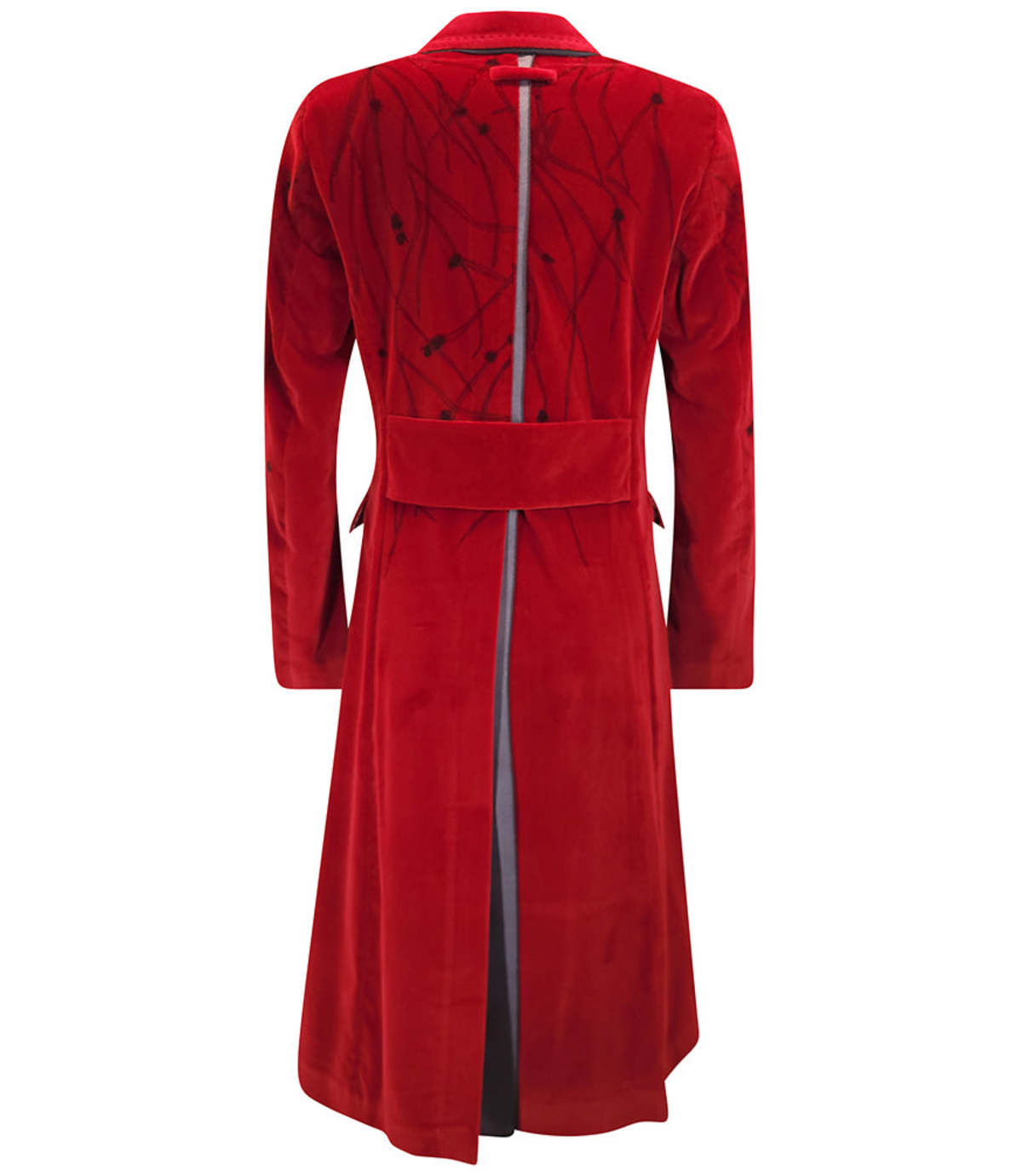 Ibrigu VELVET RAMAGE LONG COAT - RED | Garmentory