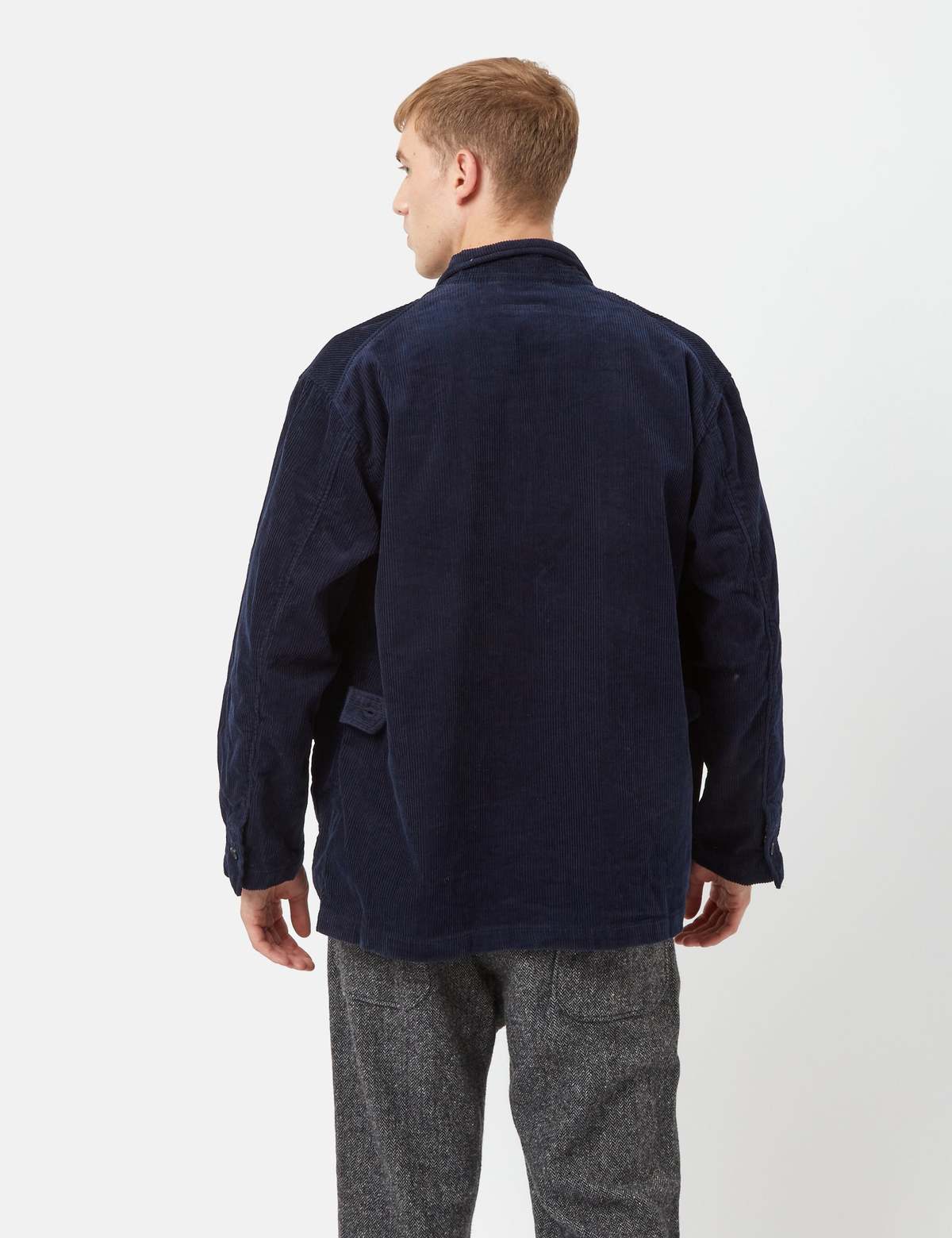 Engineered Garments Loiter Jacket (8W Corduroy) - Dark Navy Blue ...