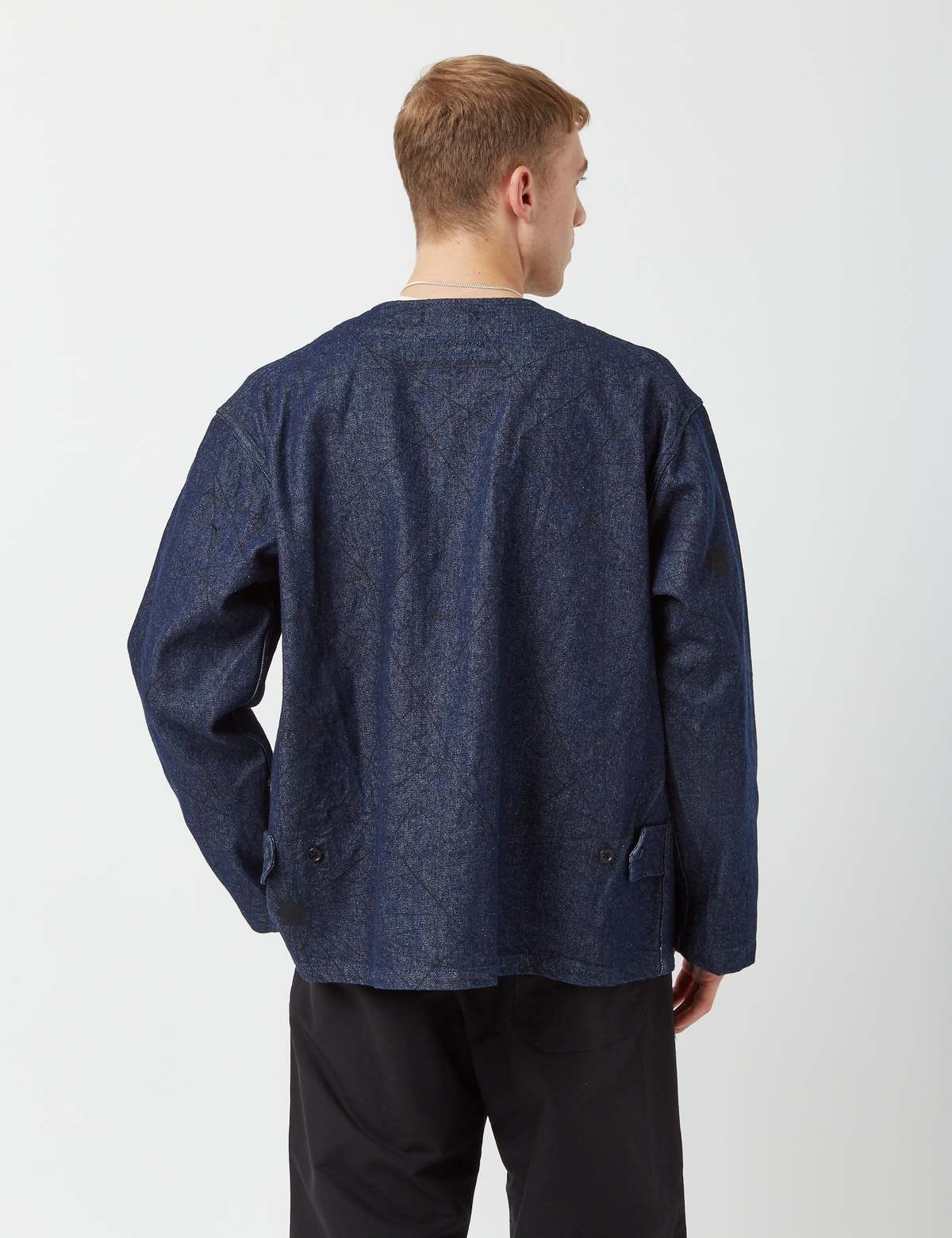 Engineered Garments 12oz Denim Nautical Print Jacket - Indigo Blue ...